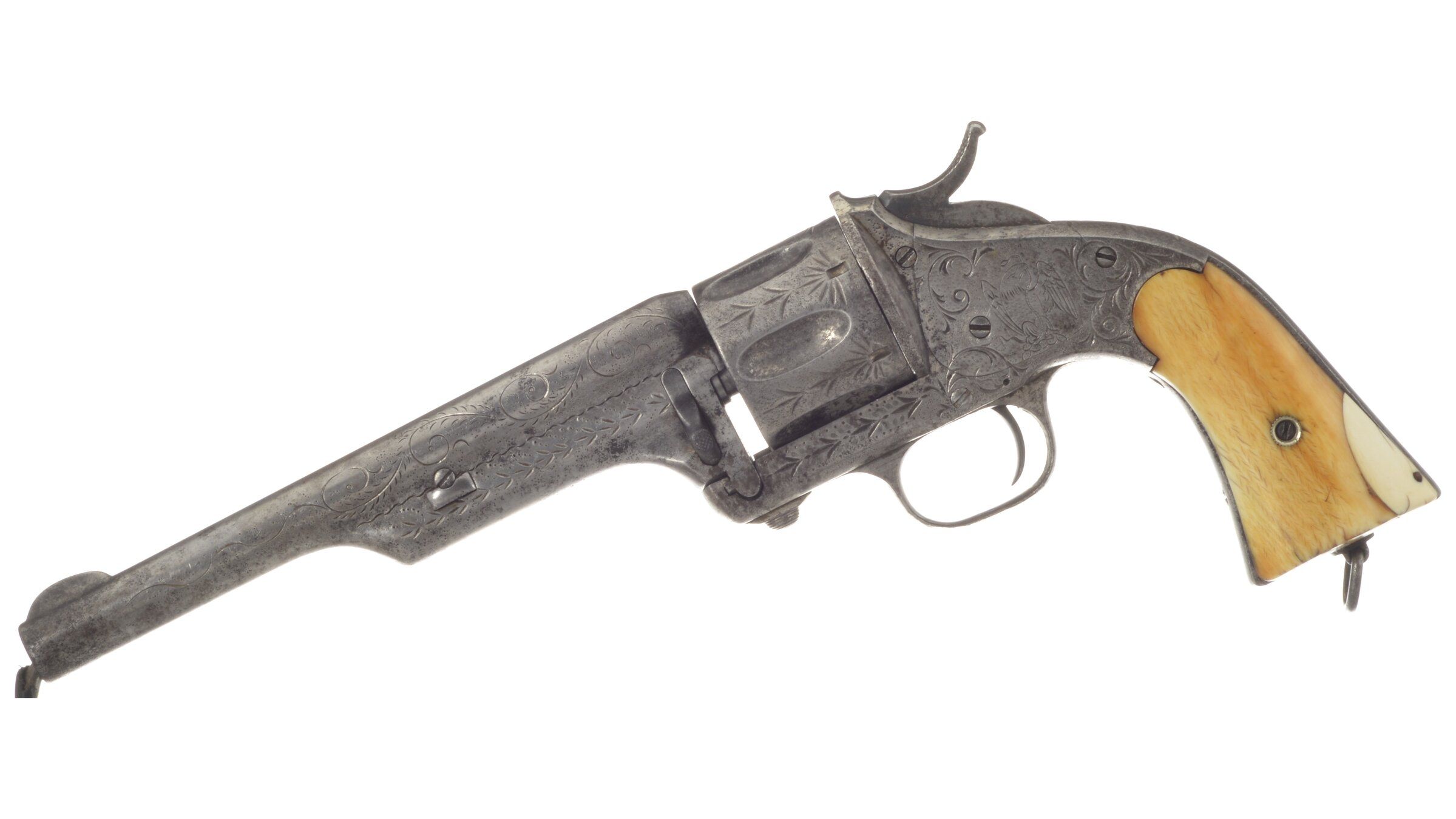 Engraved Merwin, Hulbert & Co. Open Top Large Frame Revolver | Rock ...