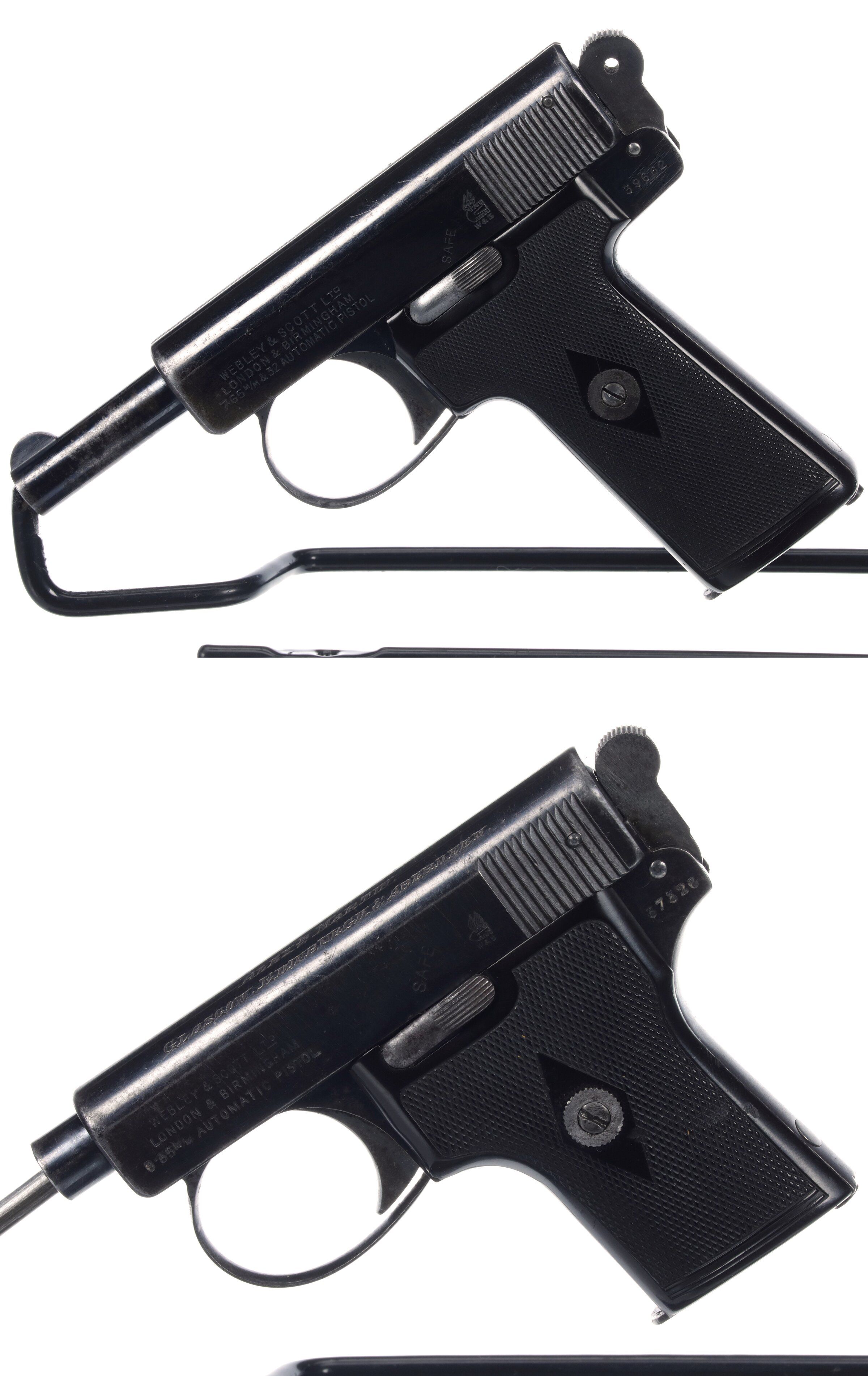 Two Webley & Scott Semi-Automatic Pistols | Rock Island Auction