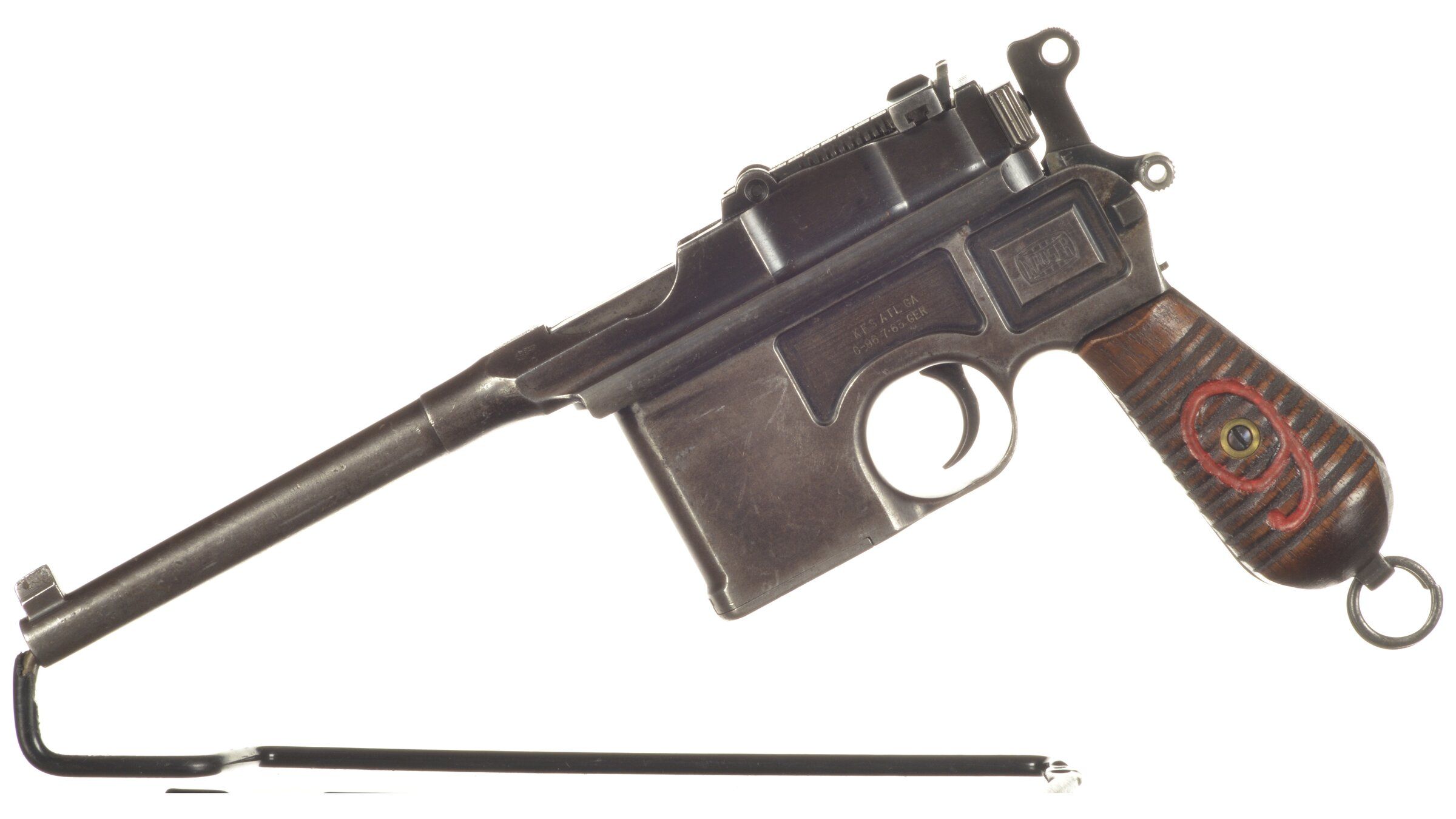 Mauser Model 1930 "Red Nine" Style Broomhandle Pistol | Rock Island Auction