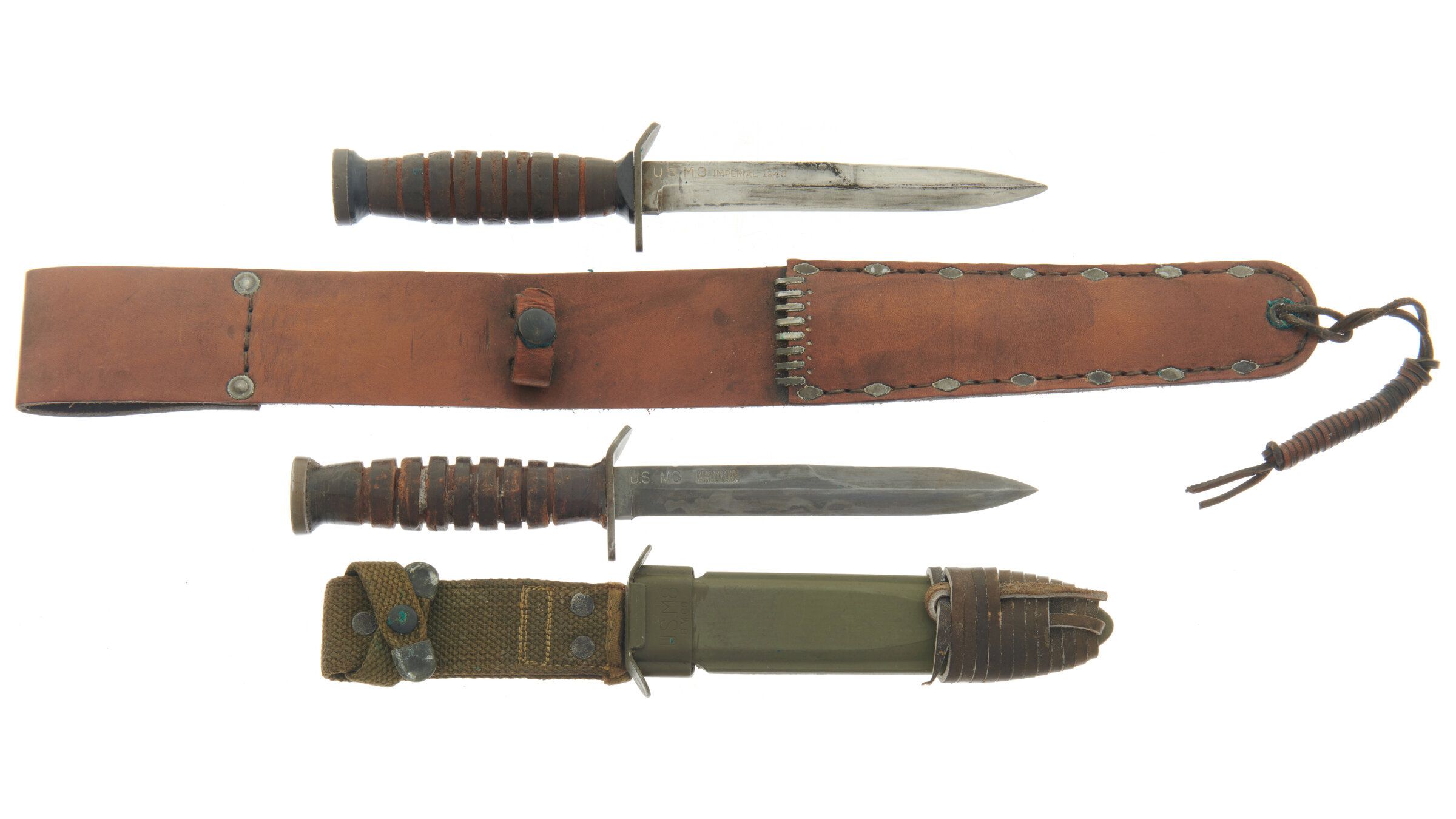 Two U.S. M3 Combat Knives | Rock Island Auction