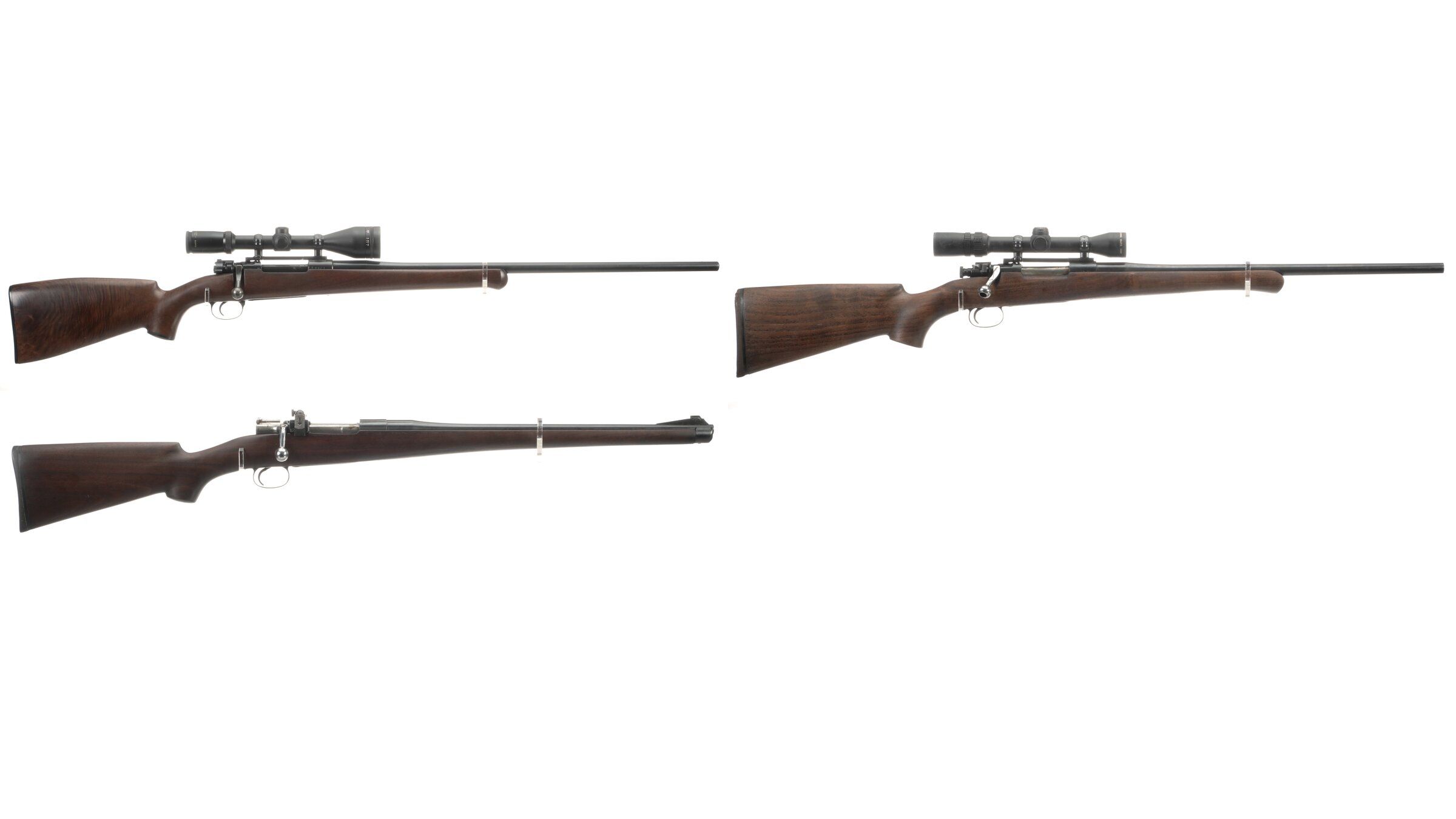 Three Bolt Action Sporting Rifles with Scopes | Rock Island Auction