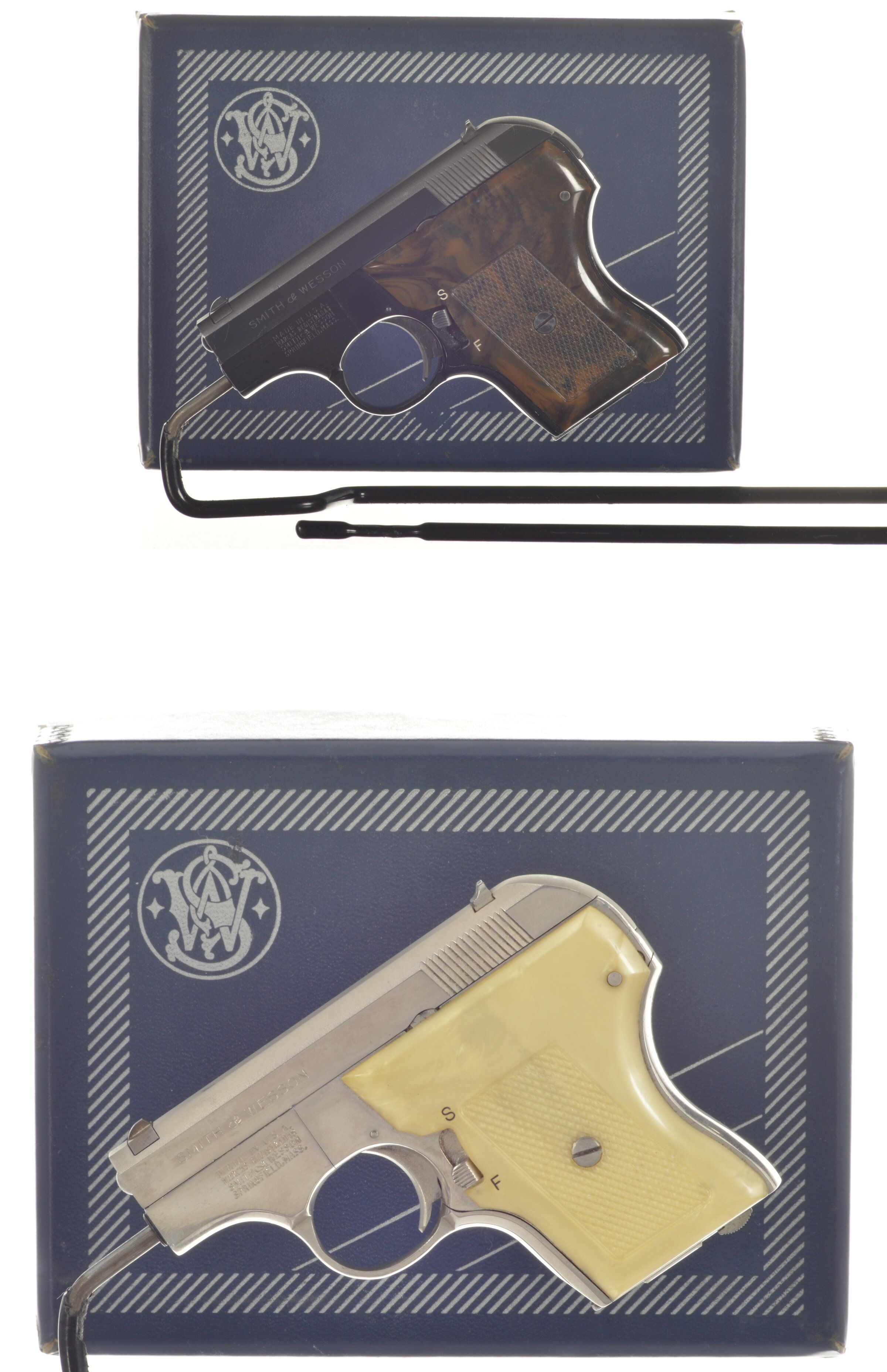 Two Smith & Wesson Model 61-3 Semi-Automatic Pistols with Boxes | Rock ...