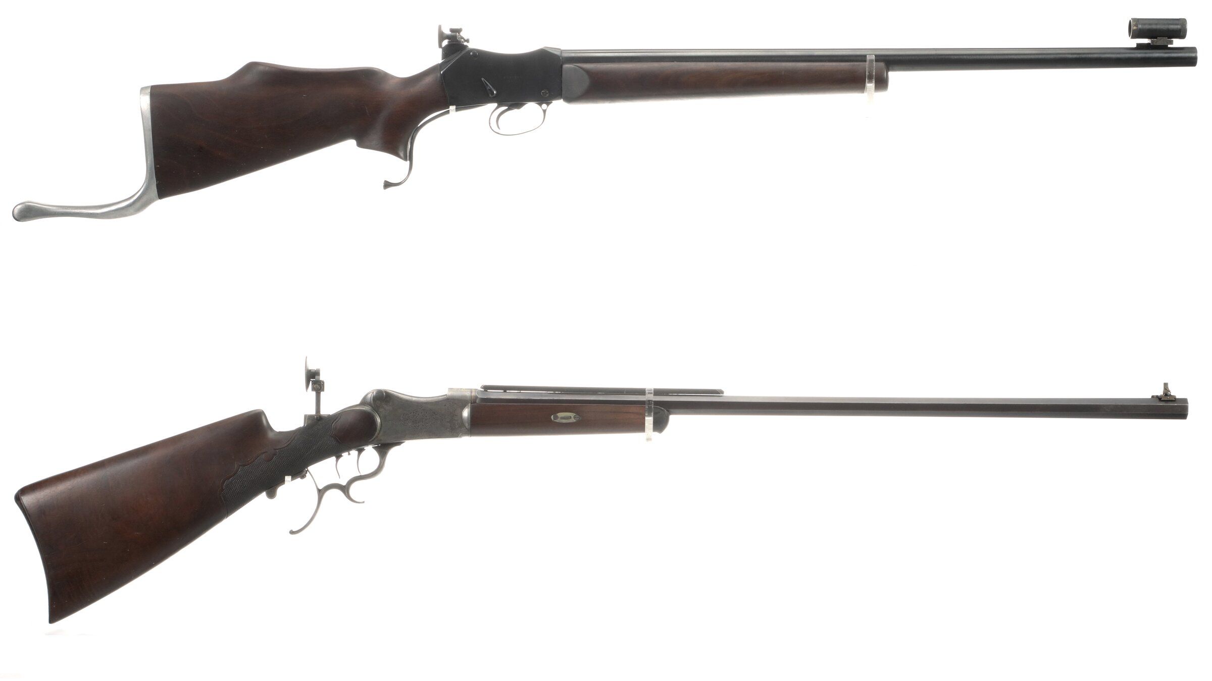 Two Martini Pattern Single Shot Rifles | Rock Island Auction