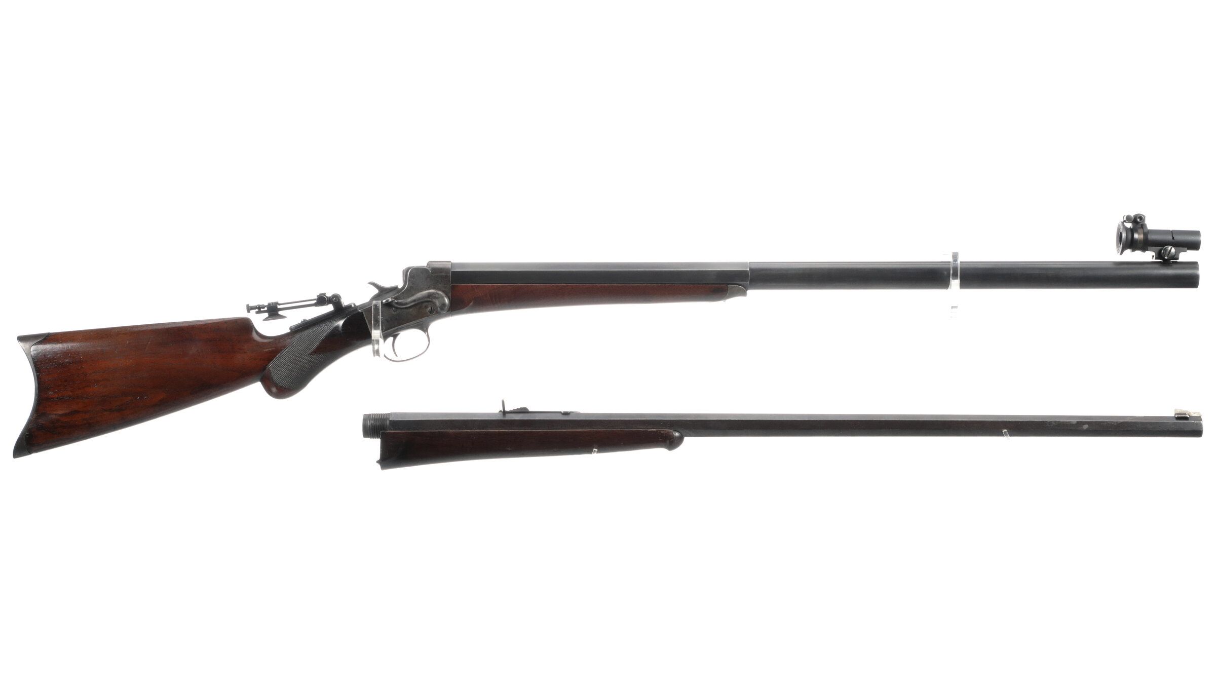 Remington Hepburn No. 3 Single Shot Rifle with Extra Barrel | Rock ...