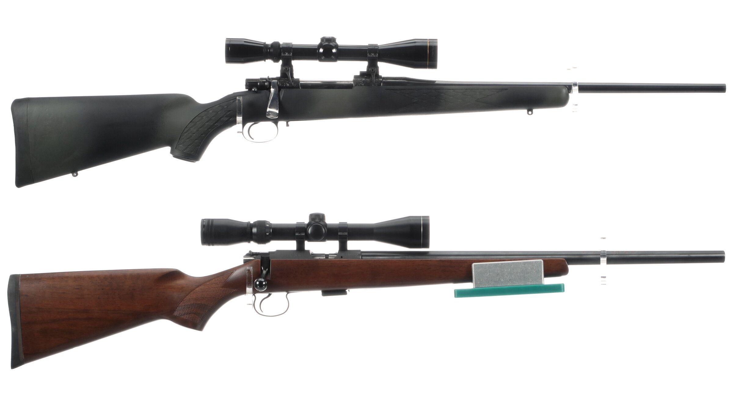 Two Bolt Action Rifles with Scopes | Rock Island Auction