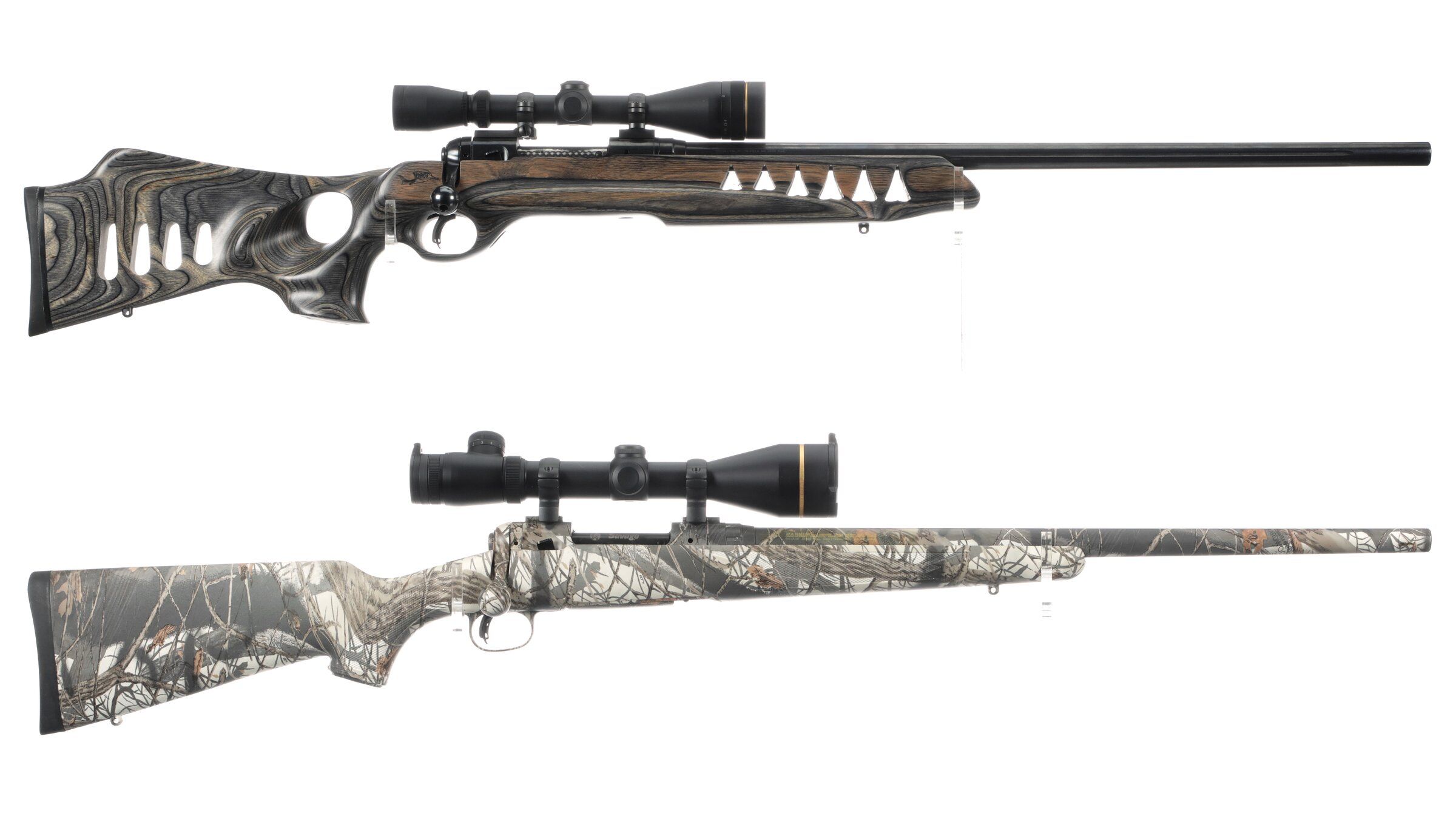 Two Savage Bolt Action Rifles with Scopes | Rock Island Auction