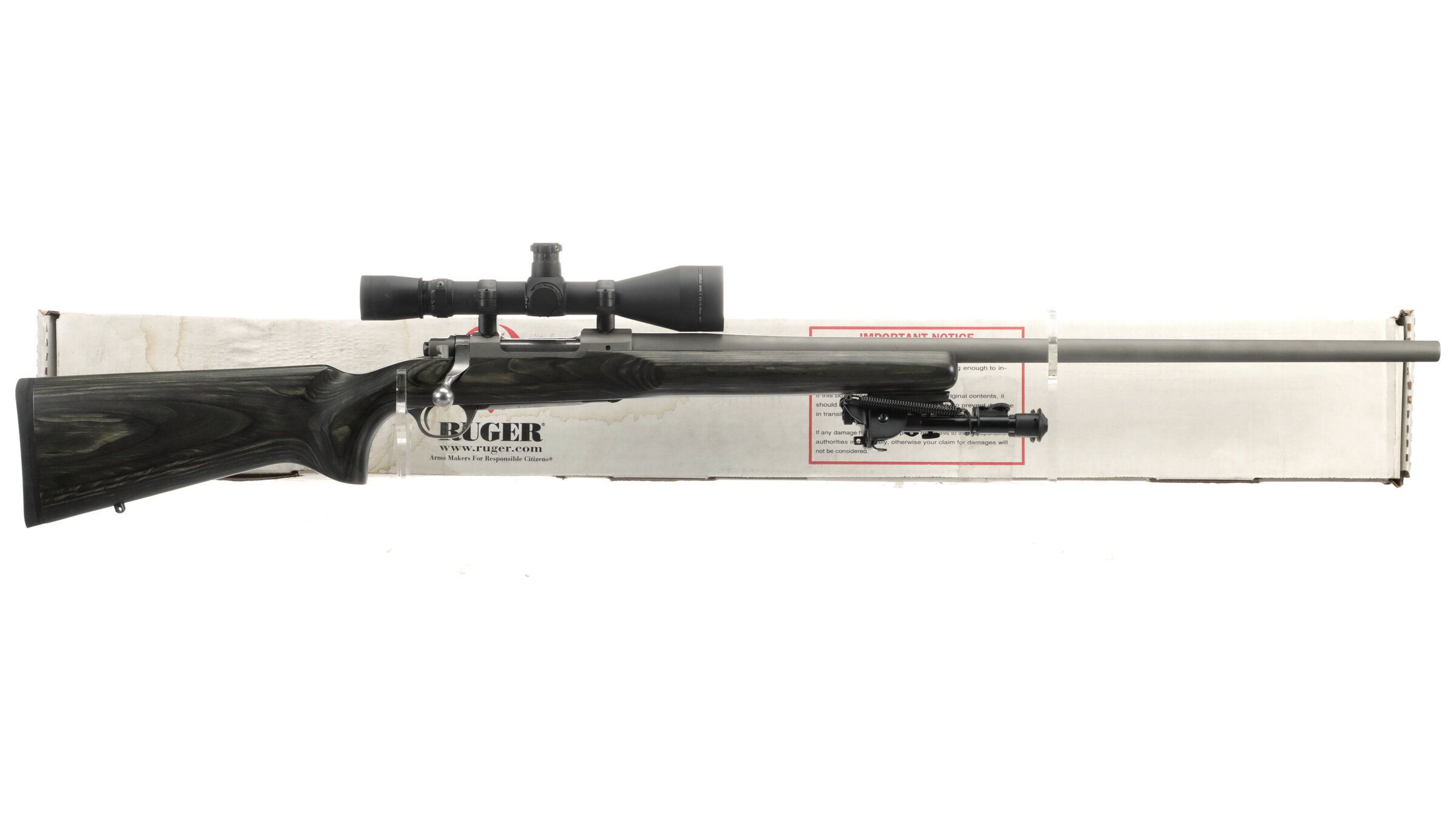 Ruger M77 Hawkeye Bolt Action Rifle with Scope and Box | Rock Island ...
