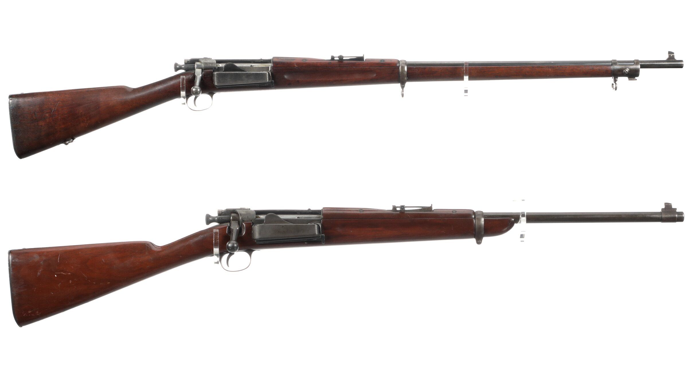 Two U.S. Springfield Krag-Jorgensen Bolt Action Long Guns | Rock Island ...