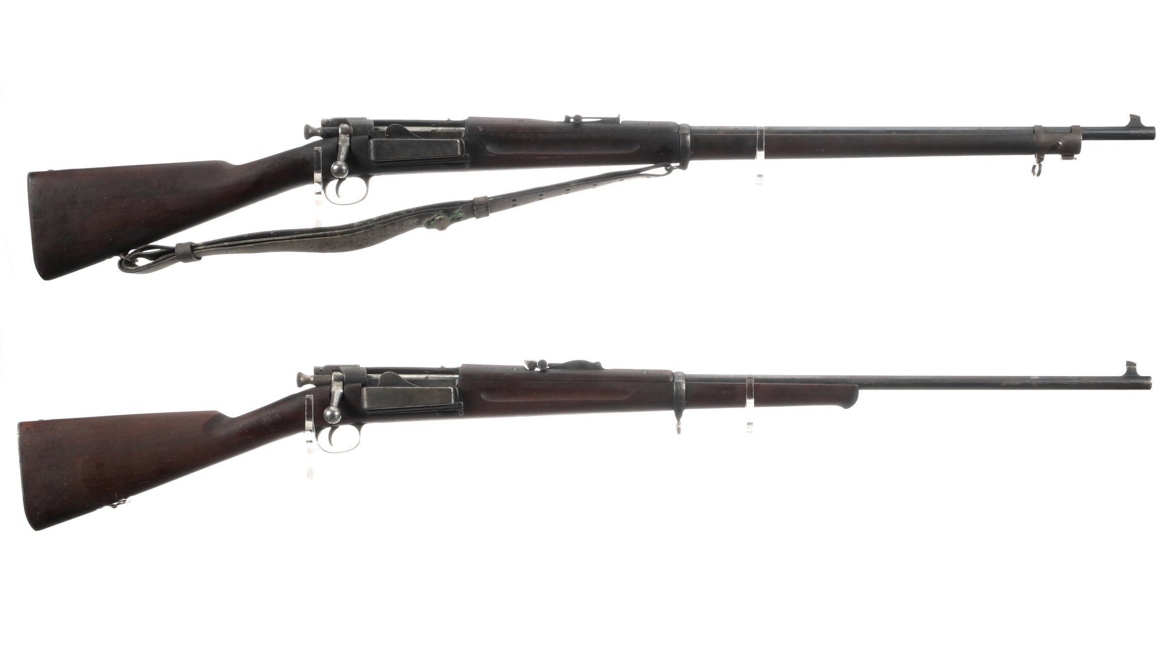 Two U.S. Springfield Armory Model 1898 Krag Bolt Action Rifles | Rock ...
