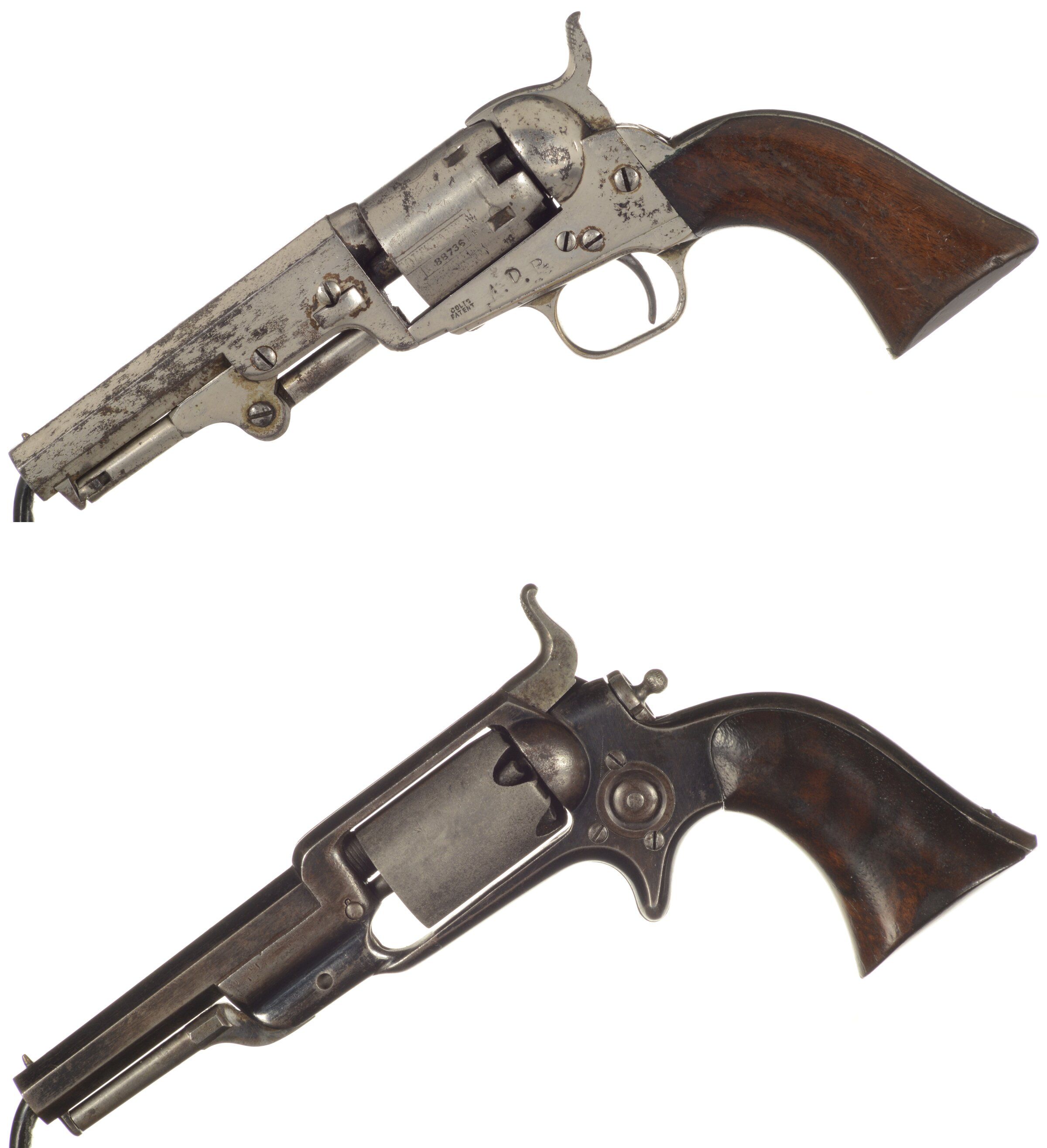 Two Antique Colt Percussion Pocket Revolvers | Rock Island Auction