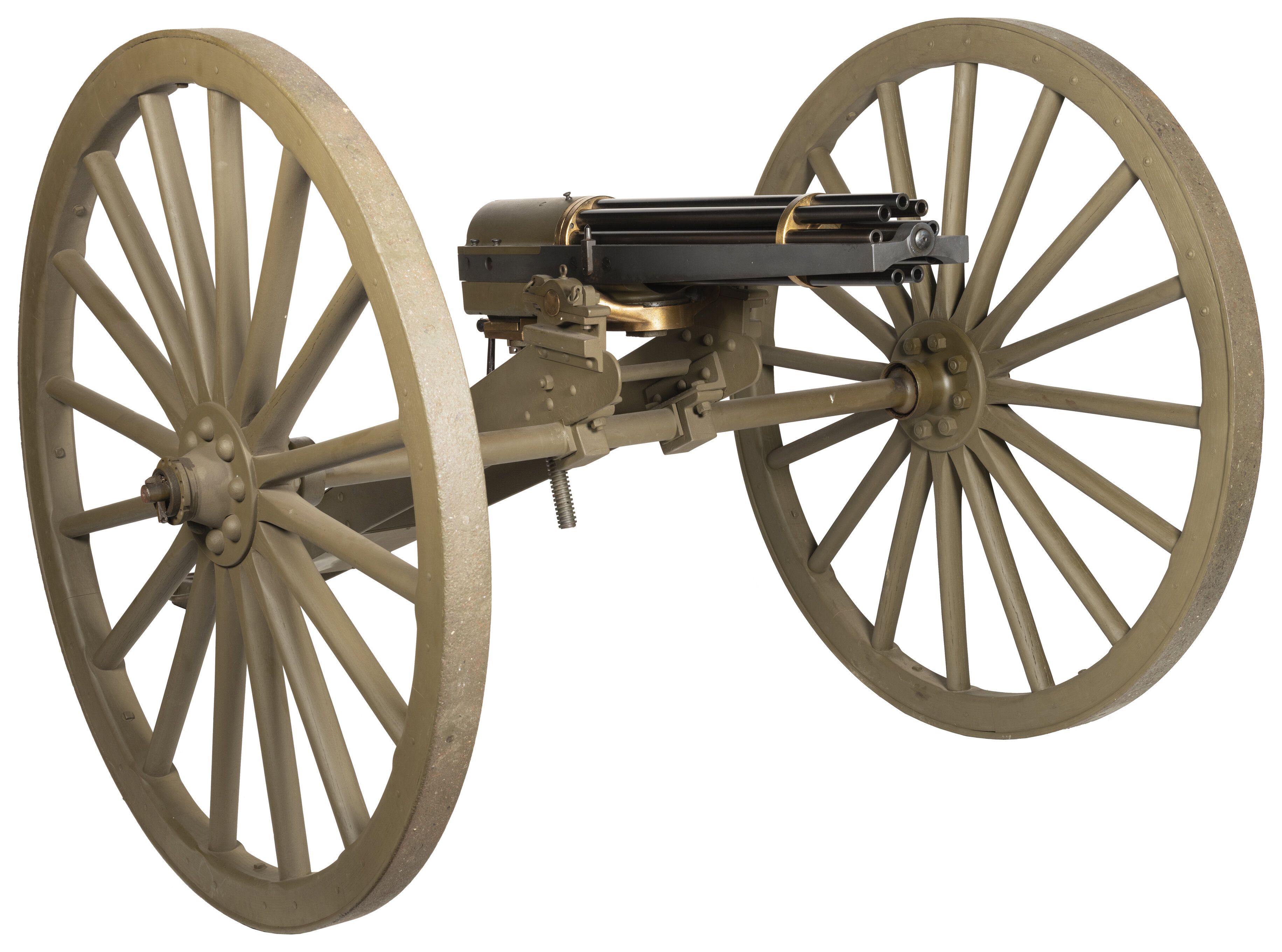 Hotchkiss Revolving Cannon with Carriage & Extra Barrels | Rock Island ...