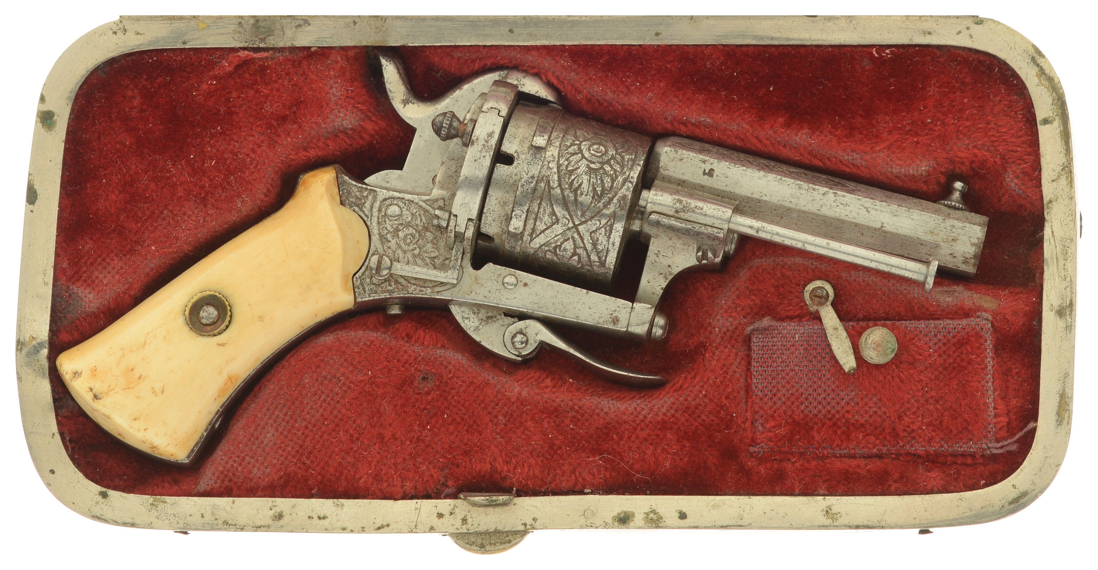 Lefaucheux Pattern Folding Trigger Pinfire Revolver | Rock Island Auction