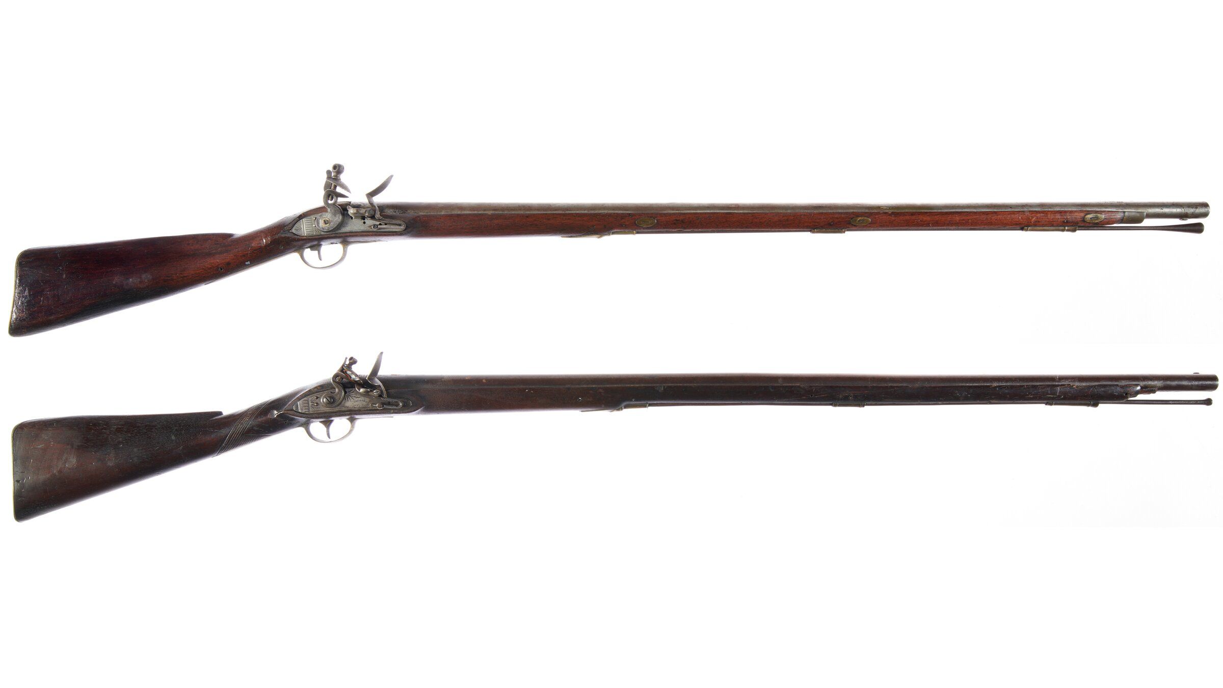 Two New England Militia Style Flintlock Muskets | Rock Island Auction