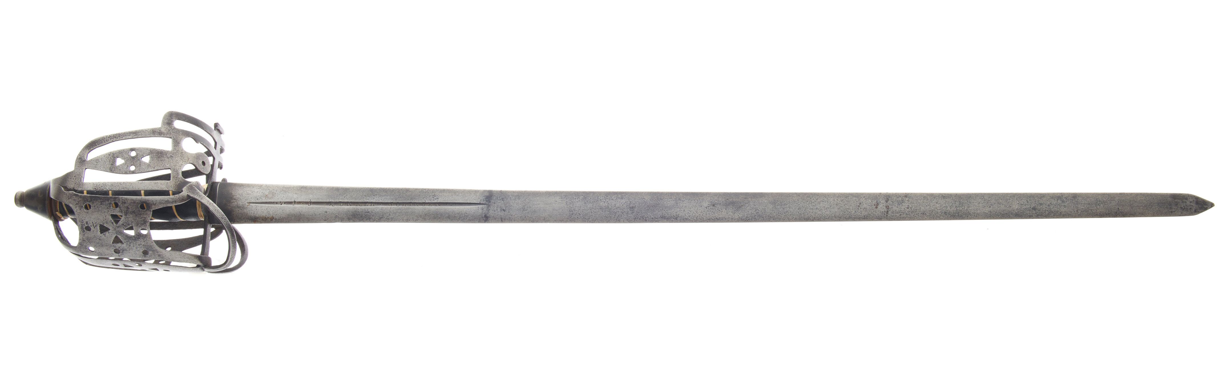 "J J RUNKEL SOLINGEN" Marked Basket Hilt Sword | Rock Island Auction