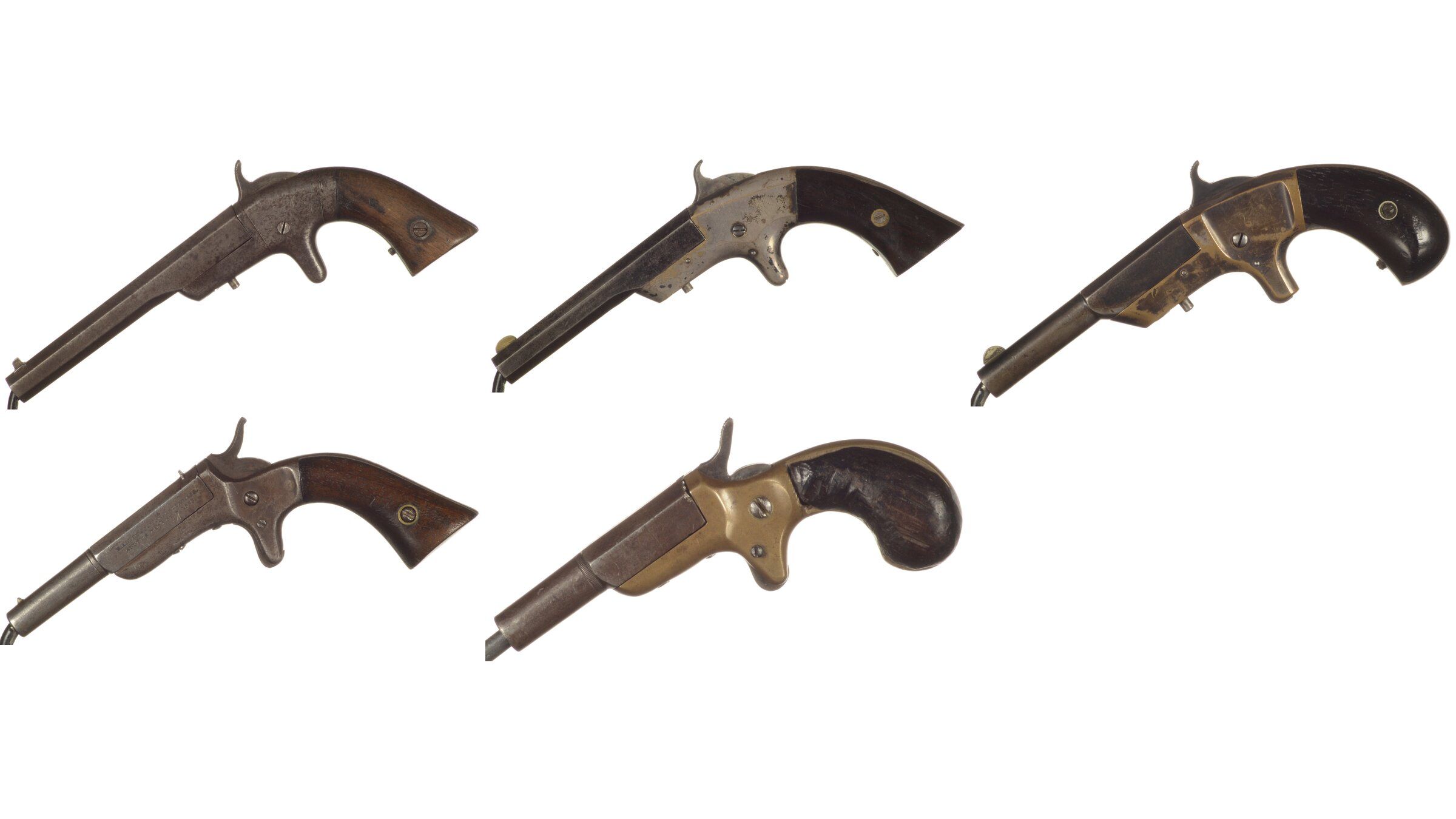 Five Antique Single Shot Pistols | Rock Island Auction