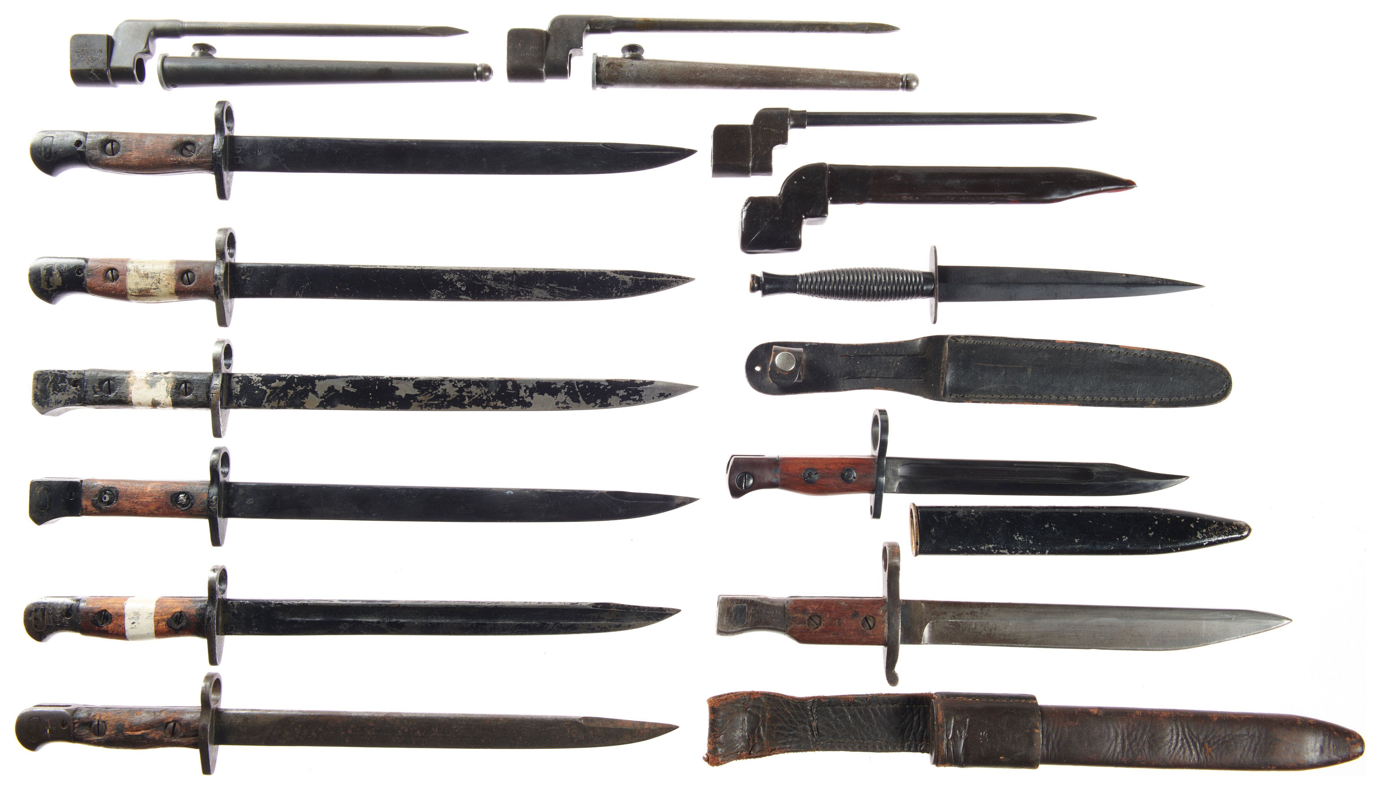 Grouping of British Commonwealth Pattern Bayonets and Daggers | Rock ...