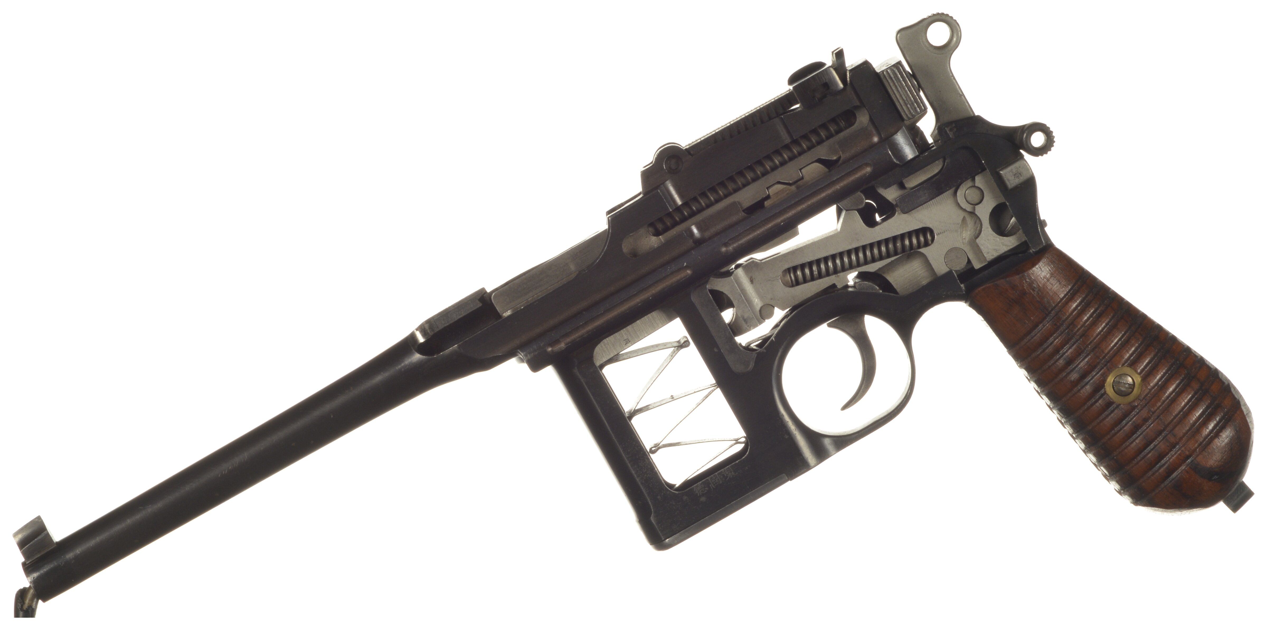 German Mauser C96 Broomhandle Cutaway Semi-Automatic Pistol | Rock ...