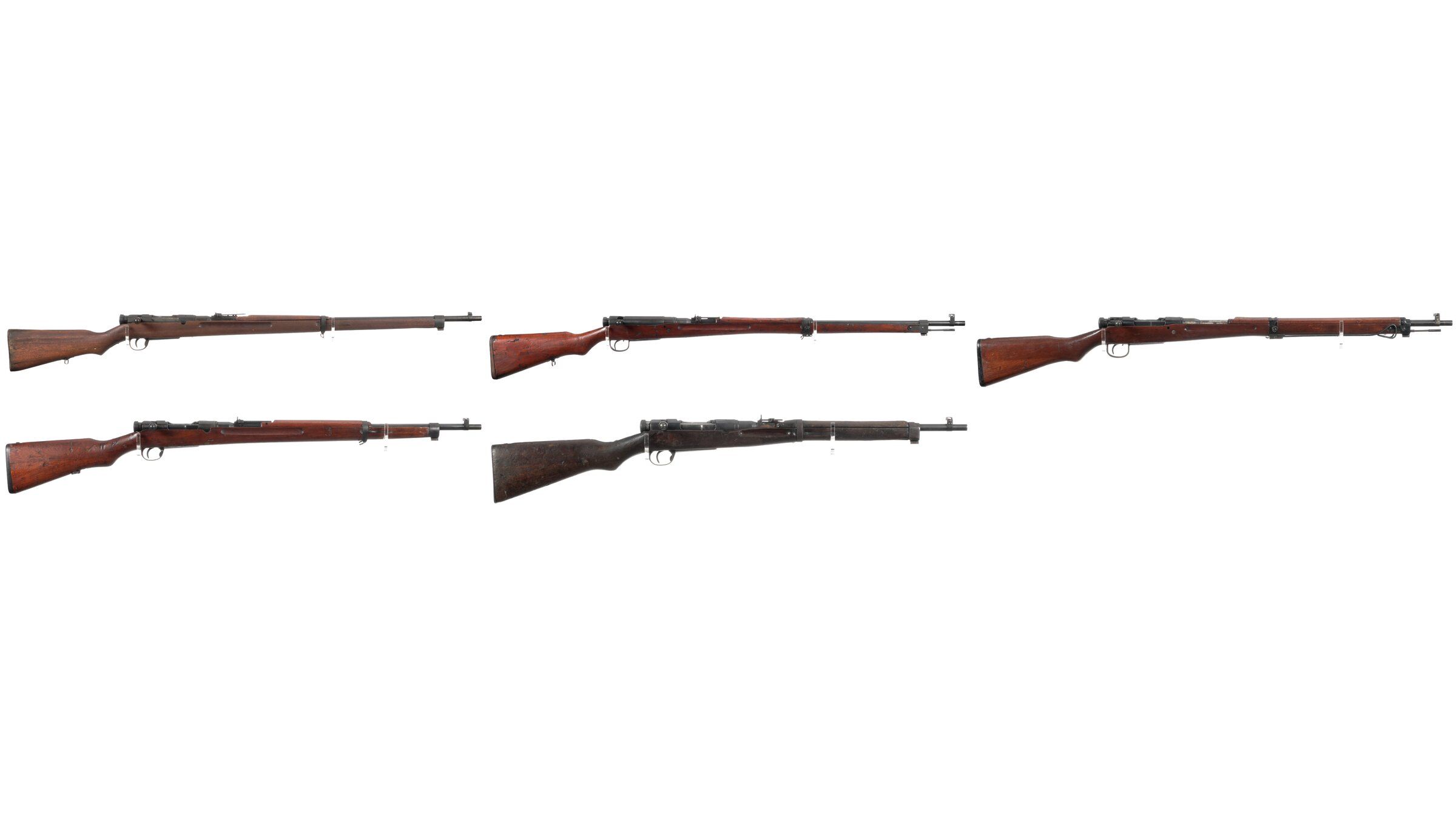 Five Japanese Military Arisaka Bolt Action Long Arms | Rock Island Auction