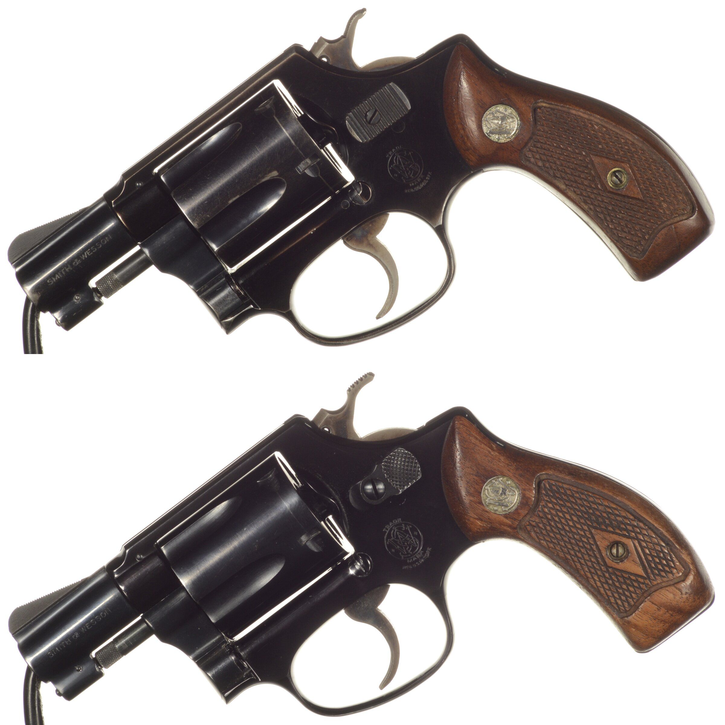 Two Smith & Wesson J-Frame Airweight Double Action Revolvers | Rock ...