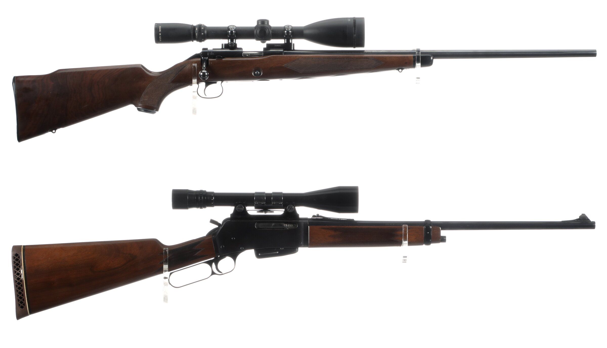 Two Browning Rifles with Scopes | Rock Island Auction
