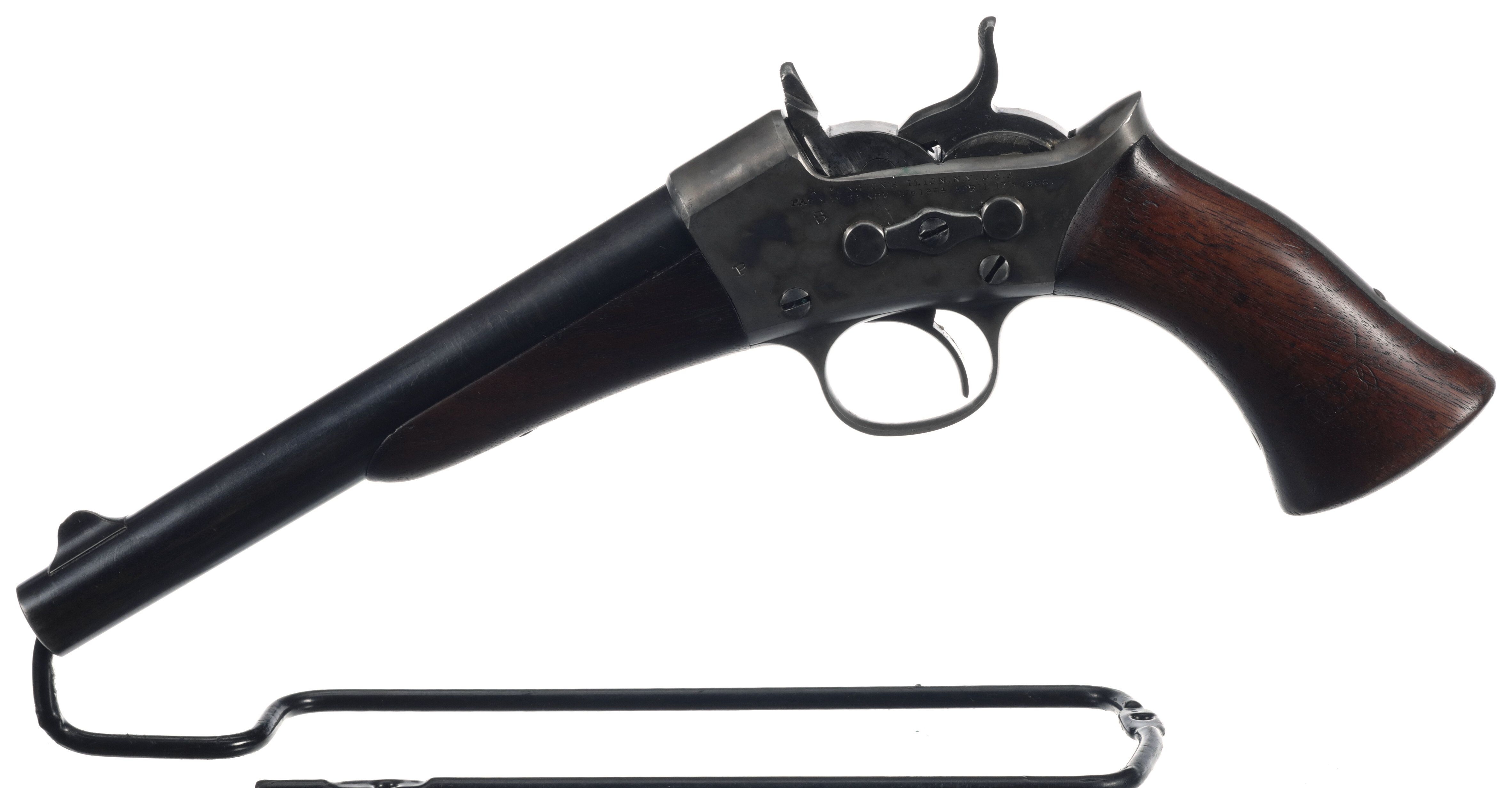 U.S. Remington Army Model 1871 Rolling Block Pistol with Holster | Rock ...