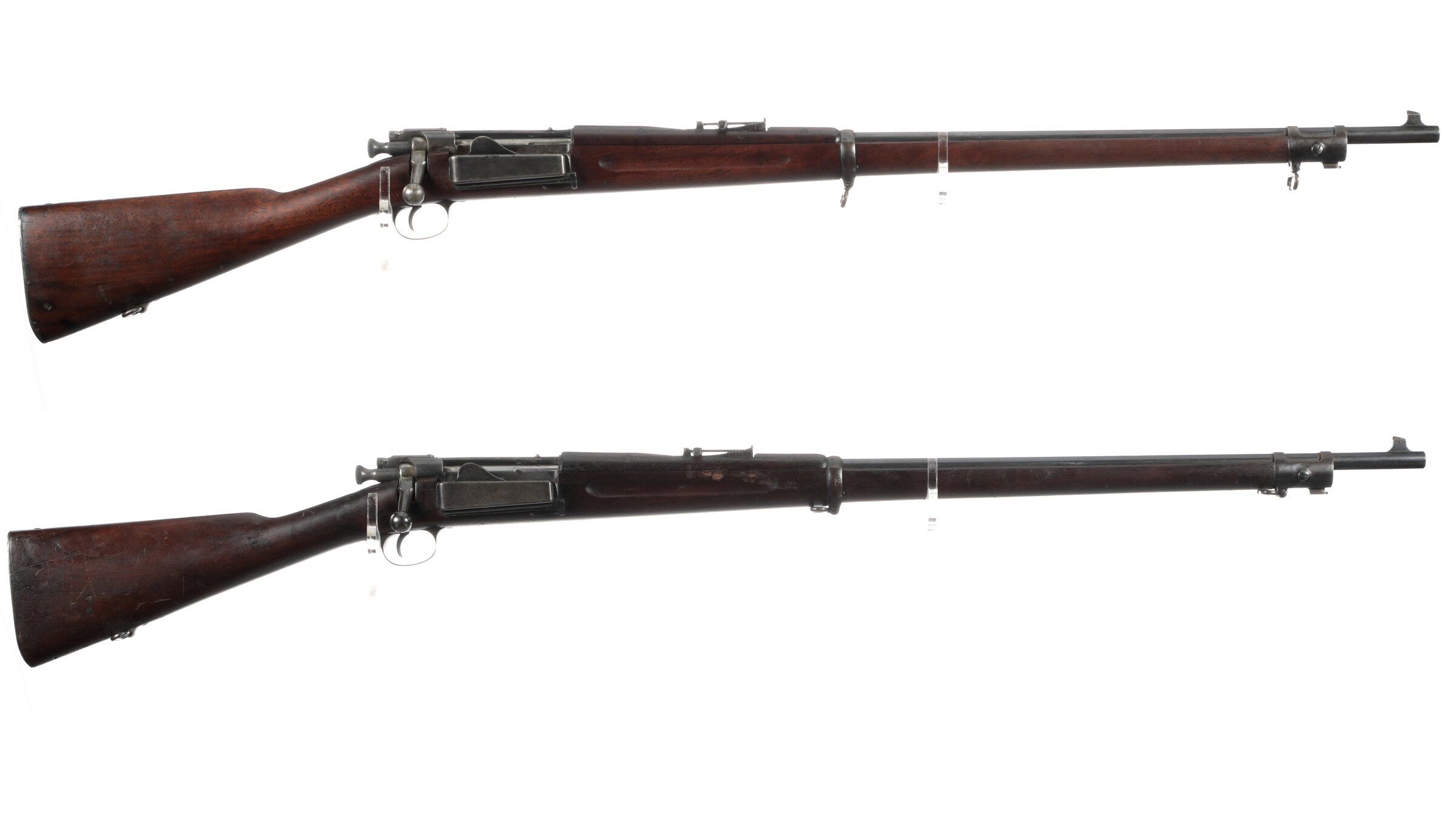 Two U.S. Springfield Krag-Jorgensen Model 1898 Bolt Action Rifle | Rock ...