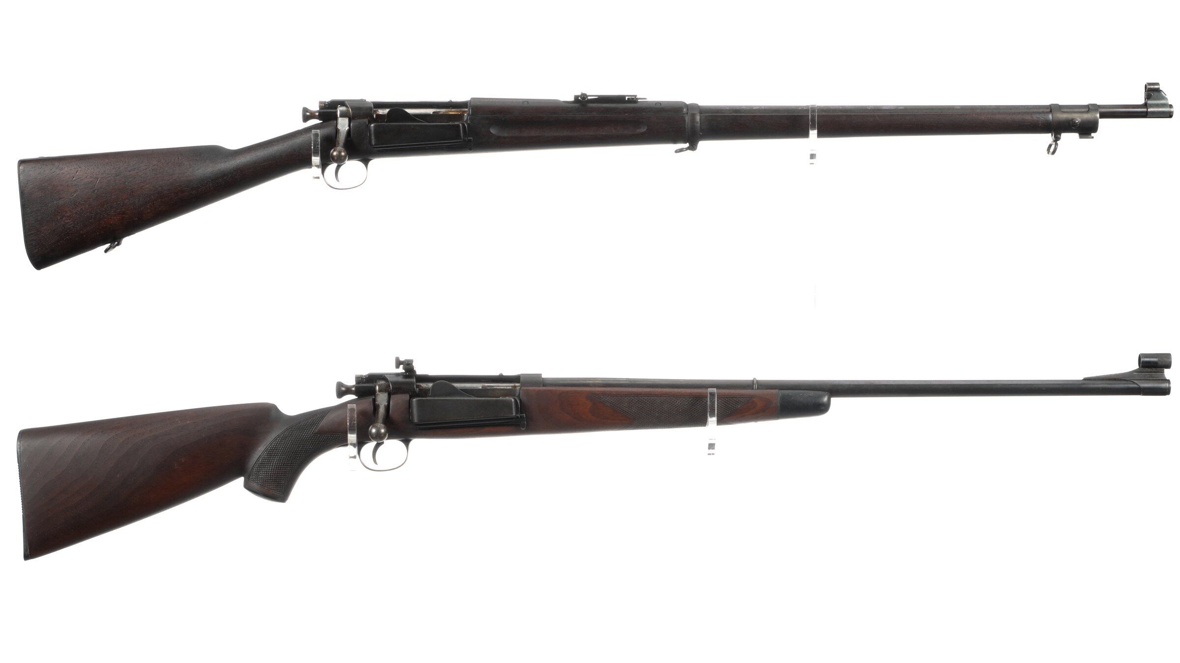 Two U.S. Springfield Armory Model 1898 Krag Bolt Action Rifles | Rock ...