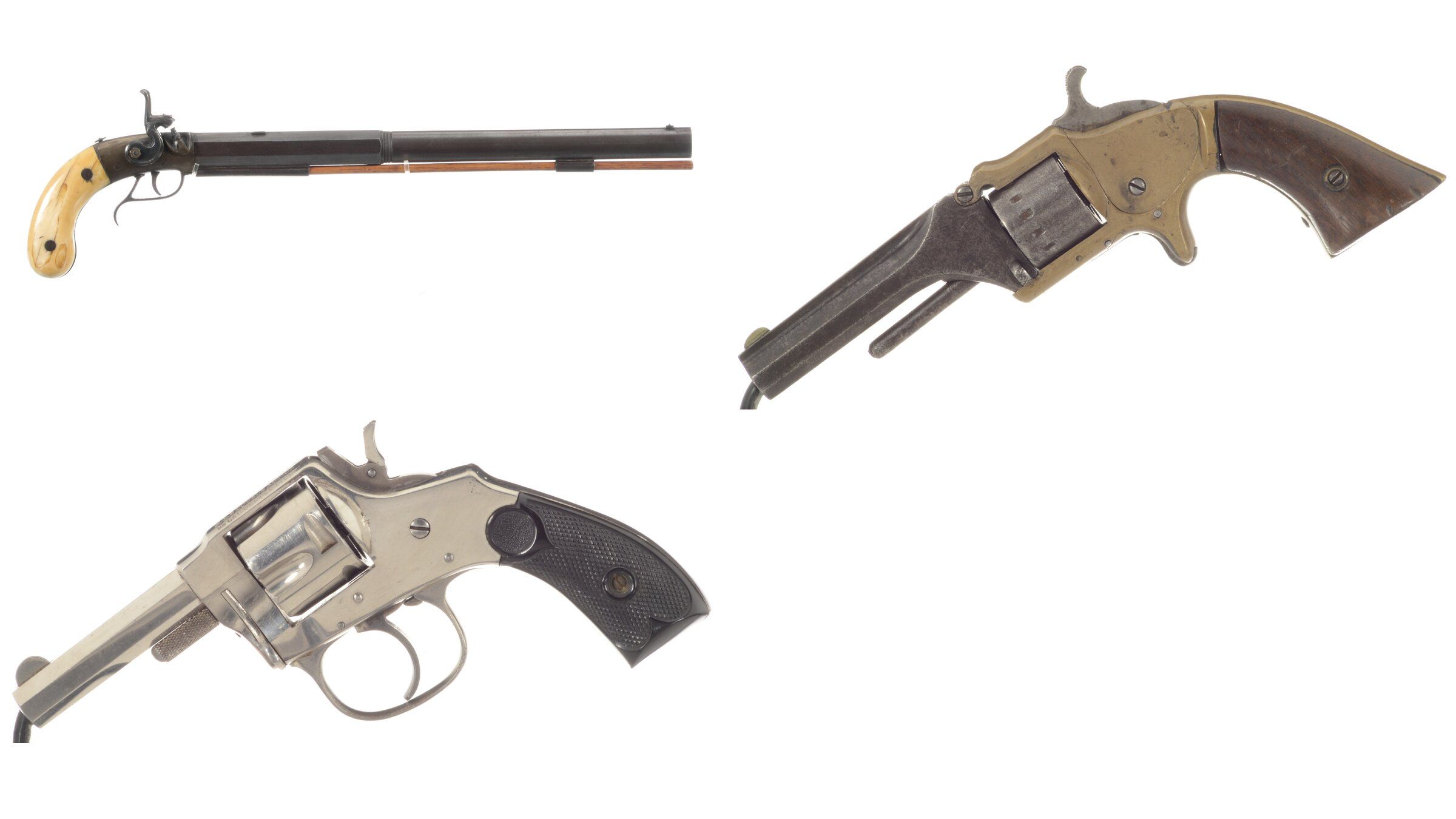 Three Antique Handguns | Rock Island Auction