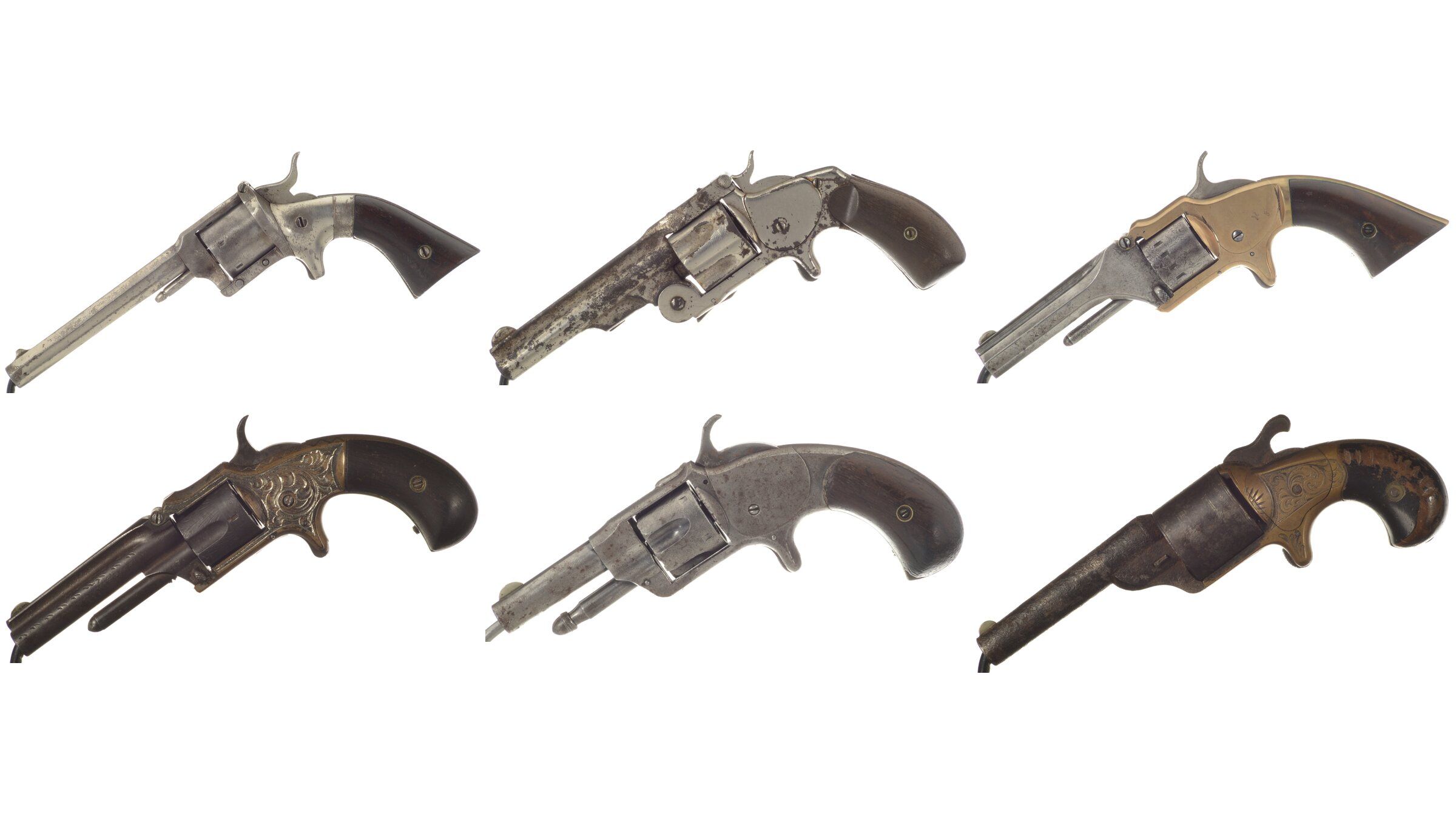 Six Antique American Revolvers | Rock Island Auction