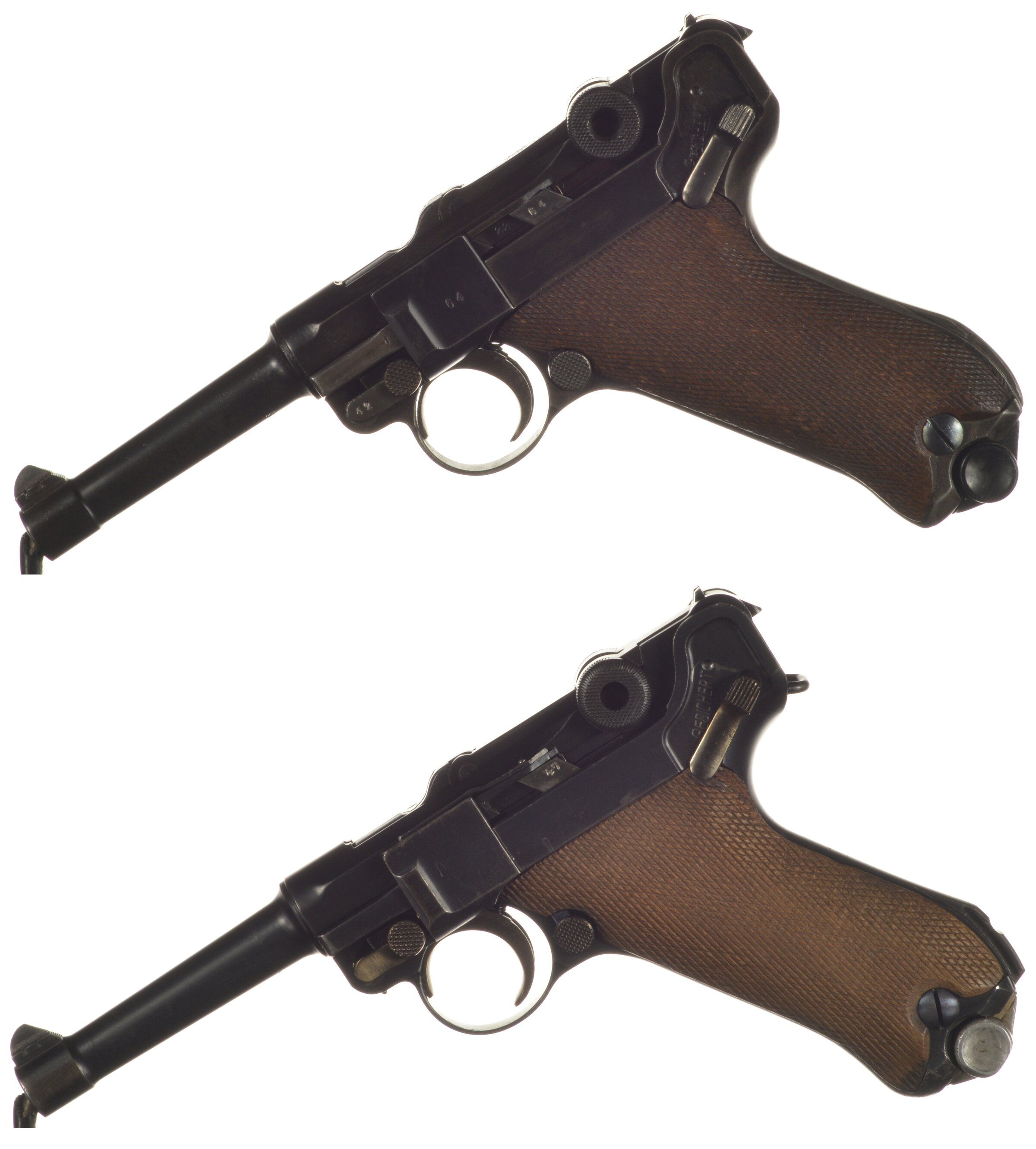 Two Luger Semi-Automatic Pistols | Rock Island Auction