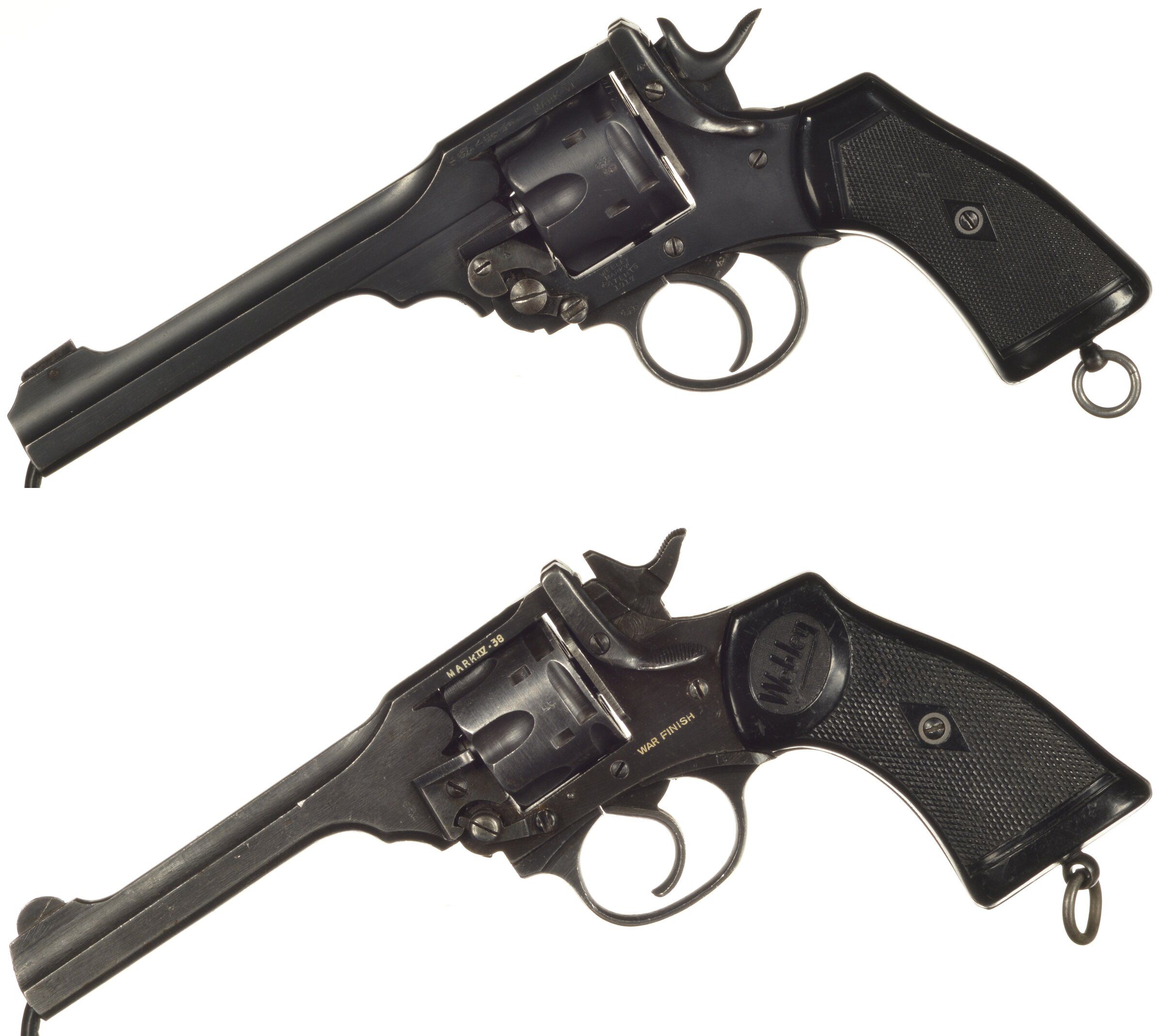 Two British Webley Double Action Revolvers | Rock Island Auction