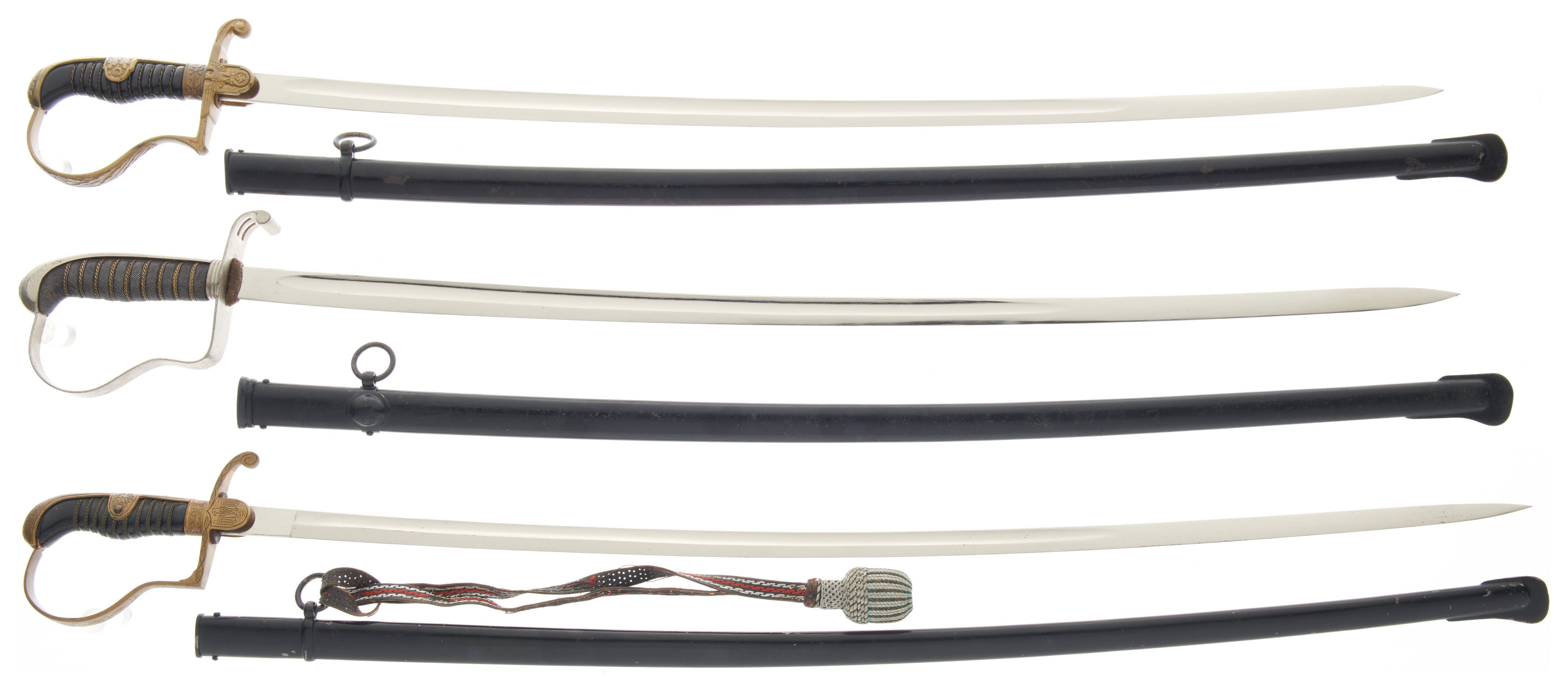 Three German Military Swords with Scabbards | Rock Island Auction