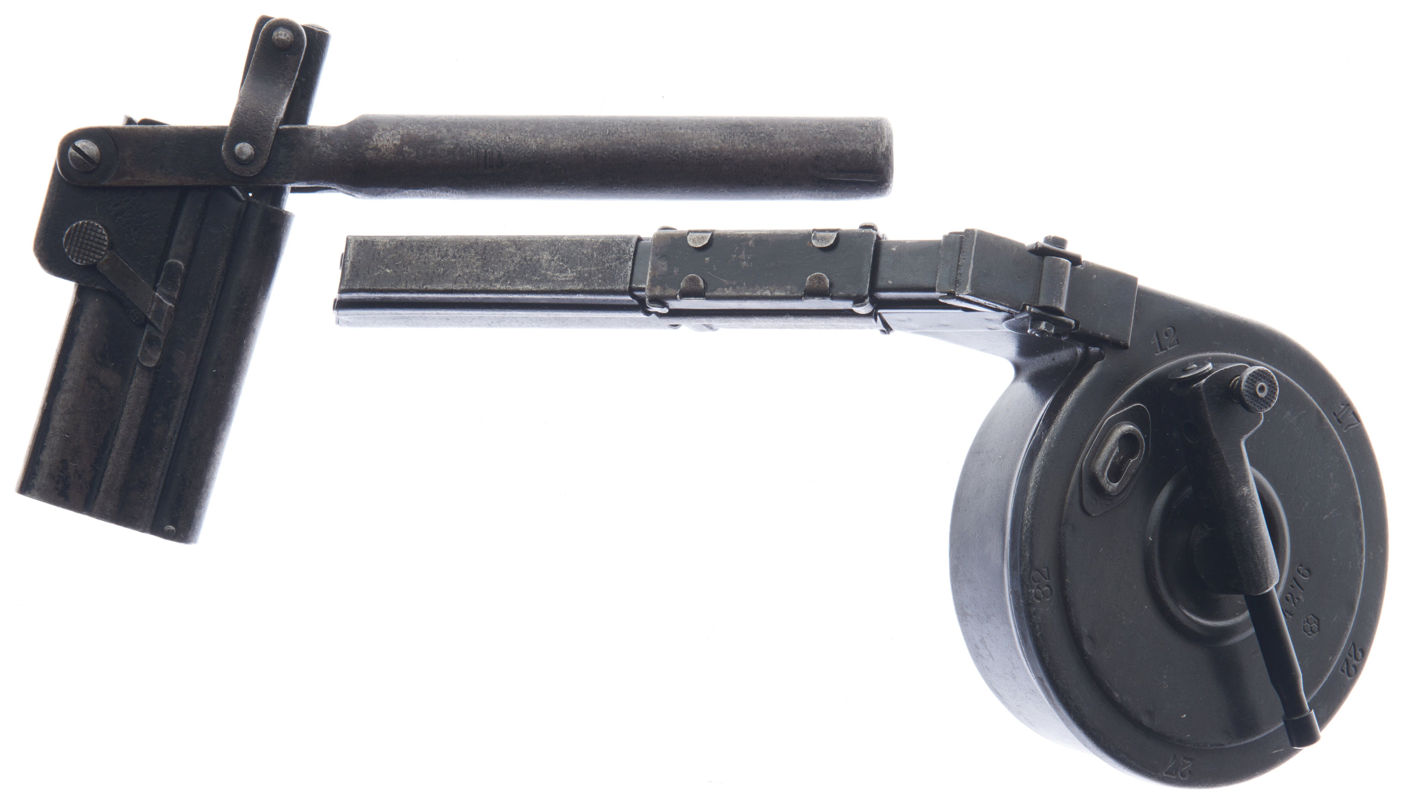 Artillery Luger "Trommelmagazin" Snail Drum Magazine and Loader | Rock ...