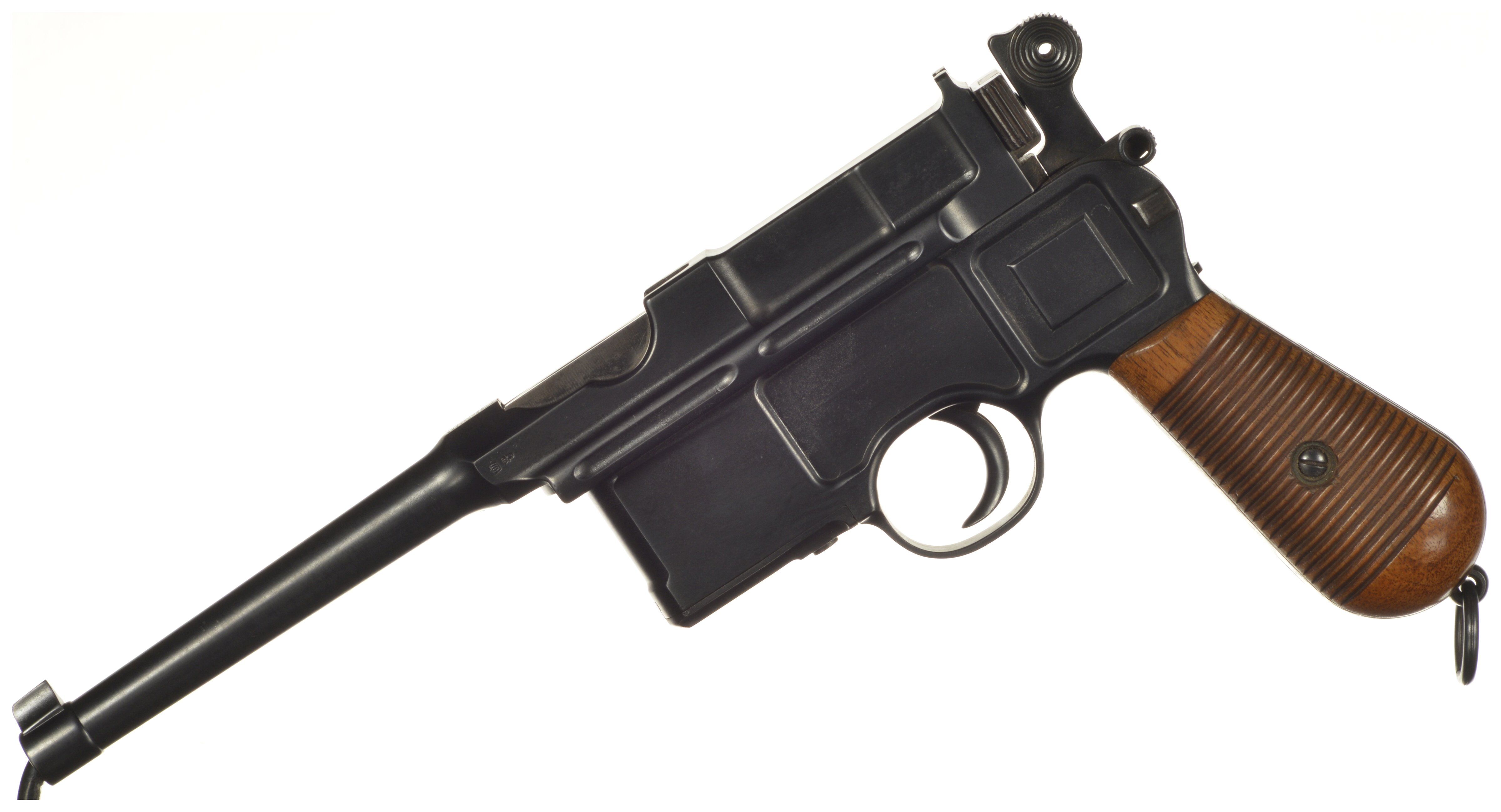 Mauser Broomhandle Semi-Automatic Pistol with Six-Round Magazine | Rock ...