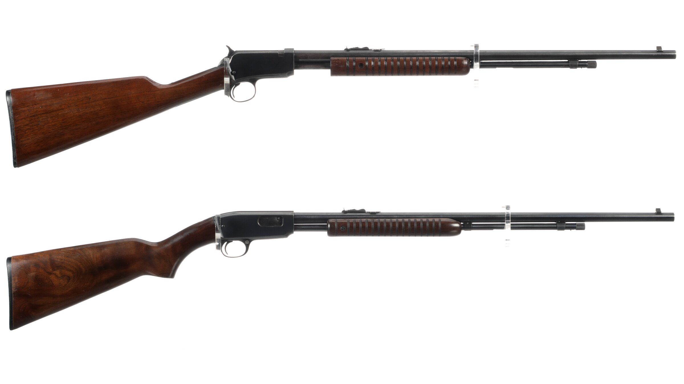 Two Winchester Slide Action Rifles | Rock Island Auction