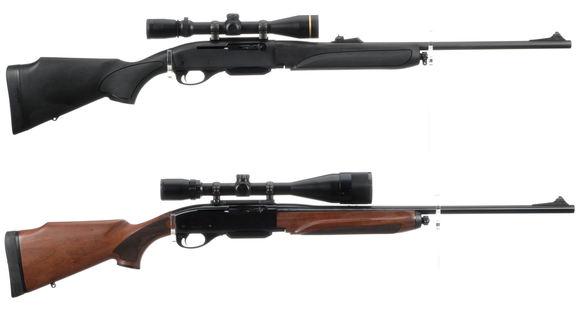 Two Remington Model 750 Woodsmaster Rifles with Scopes | Rock Island ...