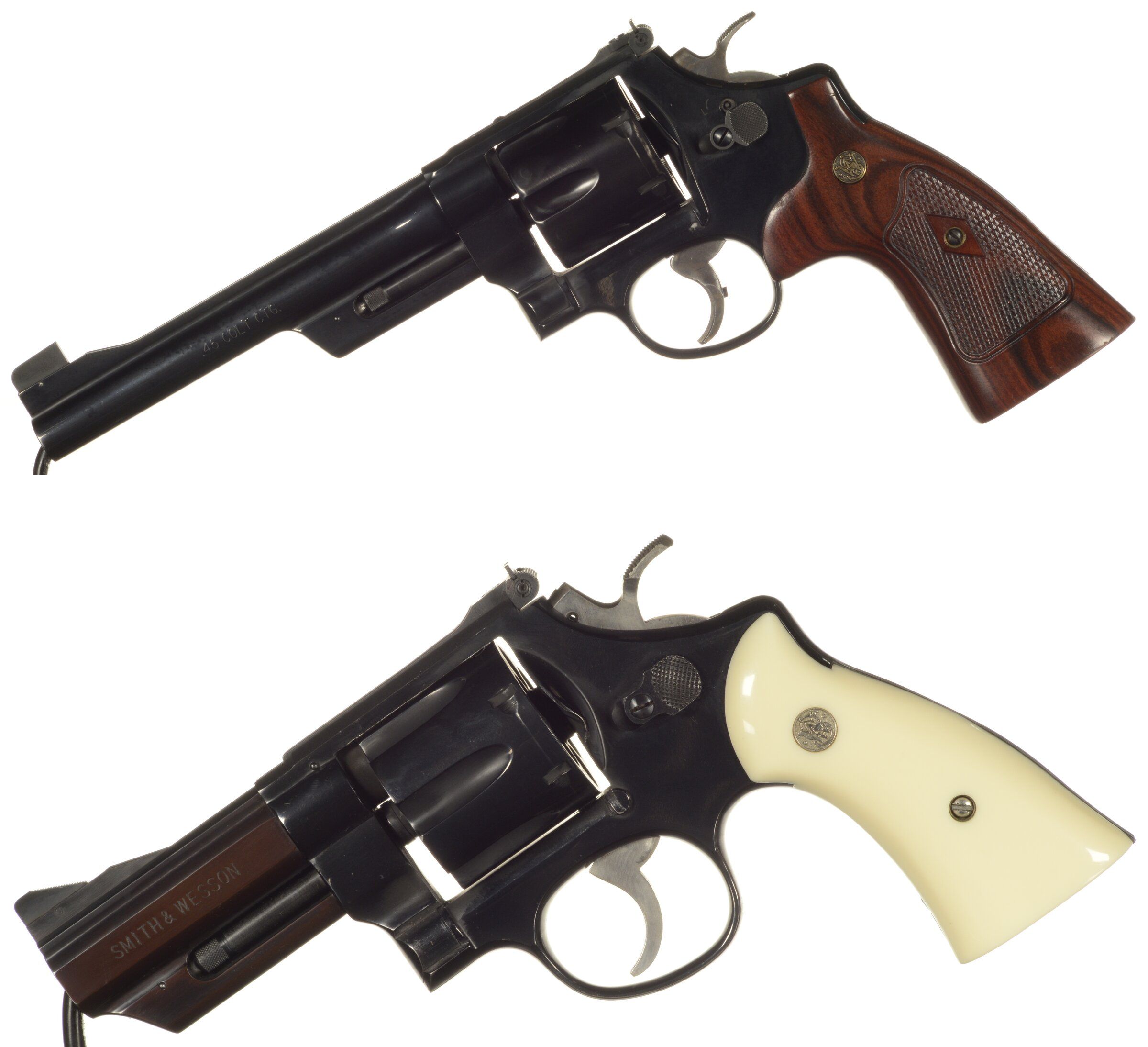 Two Smith & Wesson Model 25 Double Action Revolvers | Rock Island Auction