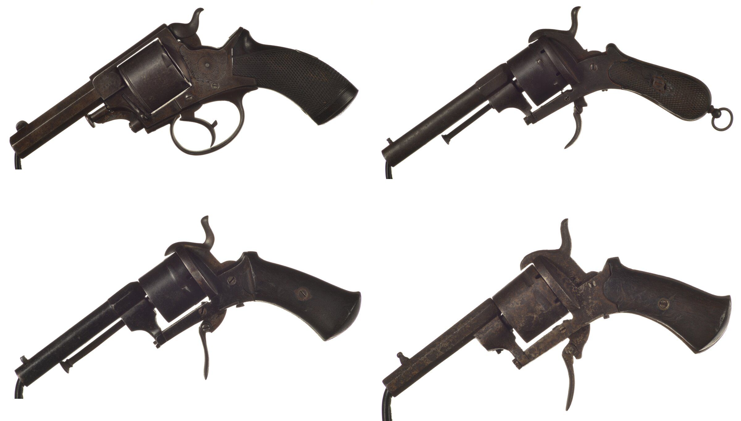 Four Antique Double Action Revolvers | Rock Island Auction
