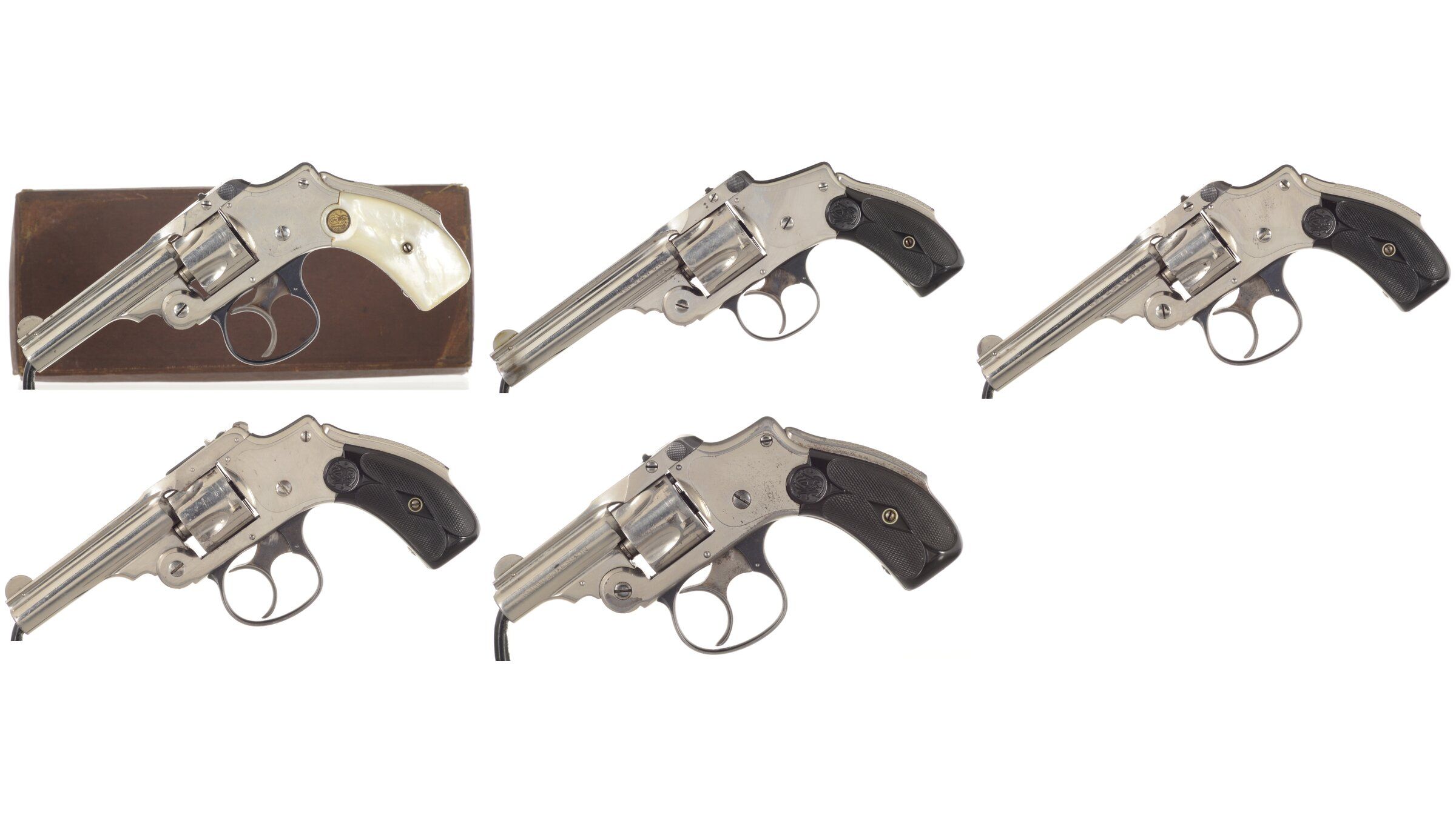 Five Smith & Wesson Safety Hammerless Double Action Revolvers | Rock ...