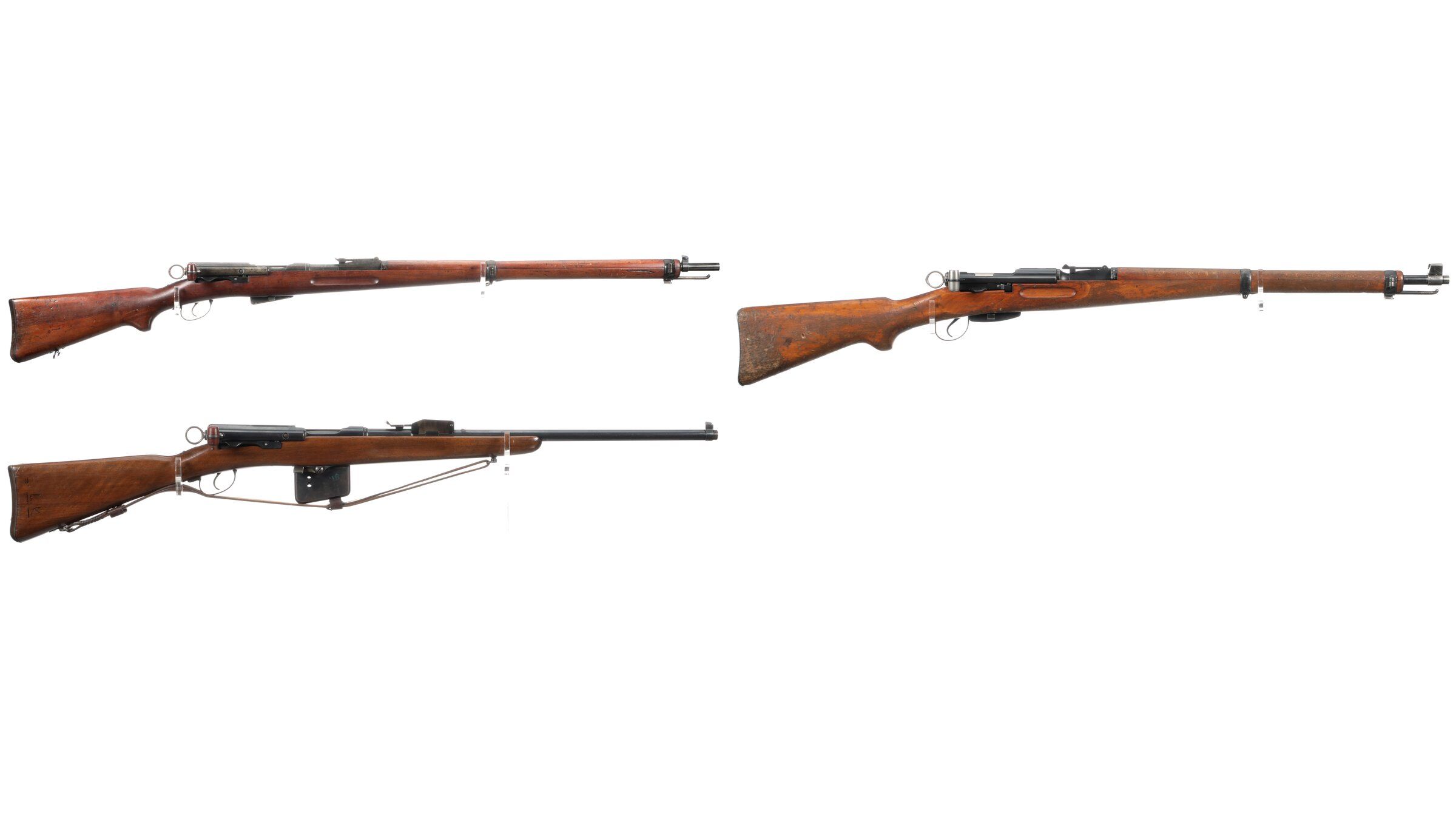 Three Swiss Military Straight-Pull Rifles | Rock Island Auction