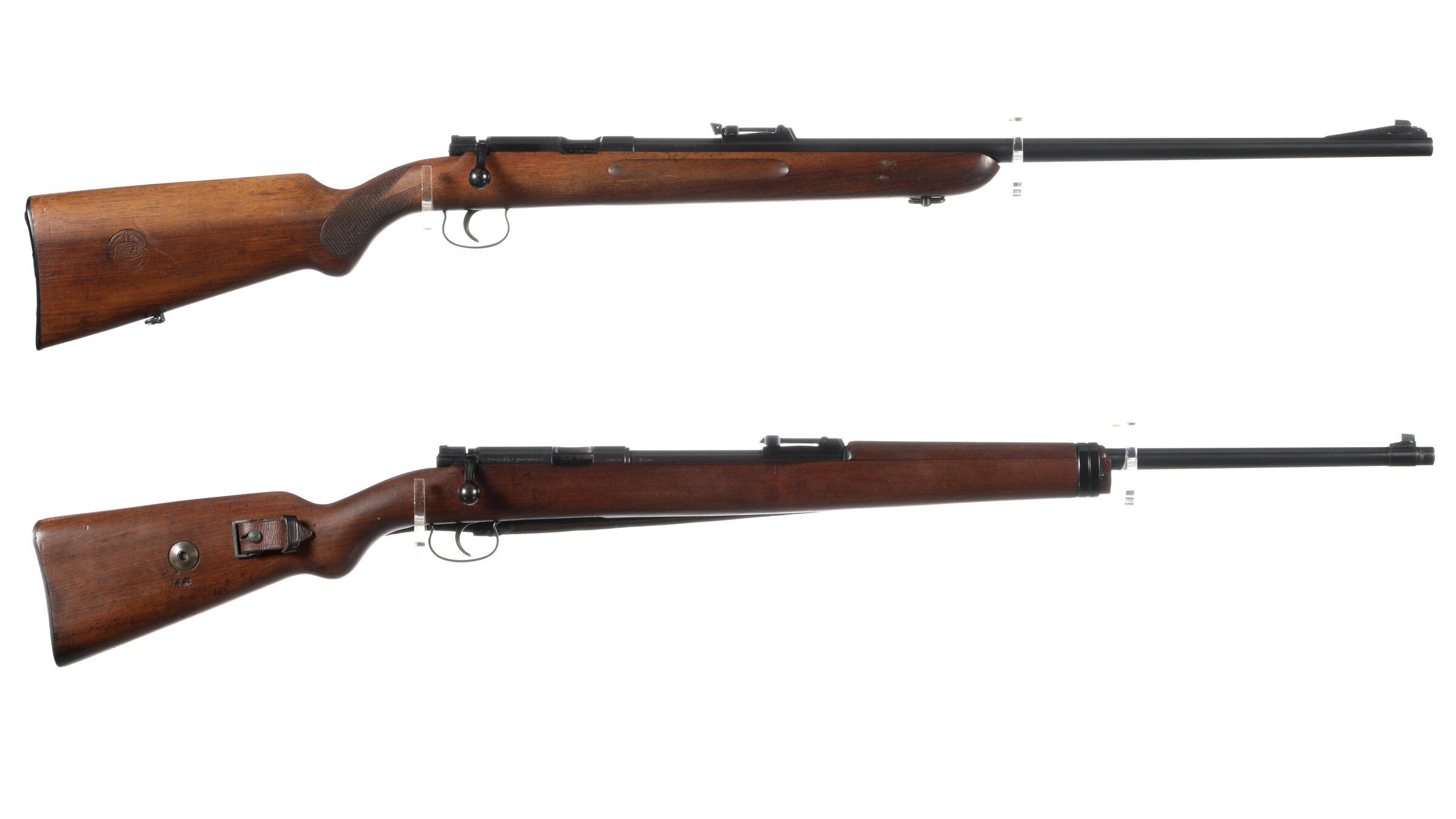 Two German Single Shot Bolt Action Training Rifles | Rock Island Auction