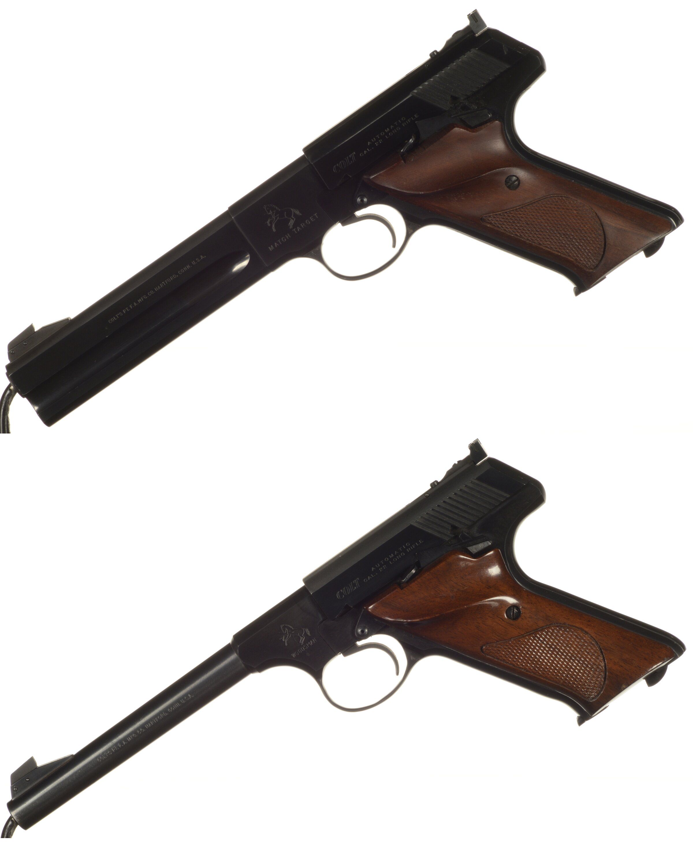 Two Colt Woodsman Semi-Automatic Pistols | Rock Island Auction