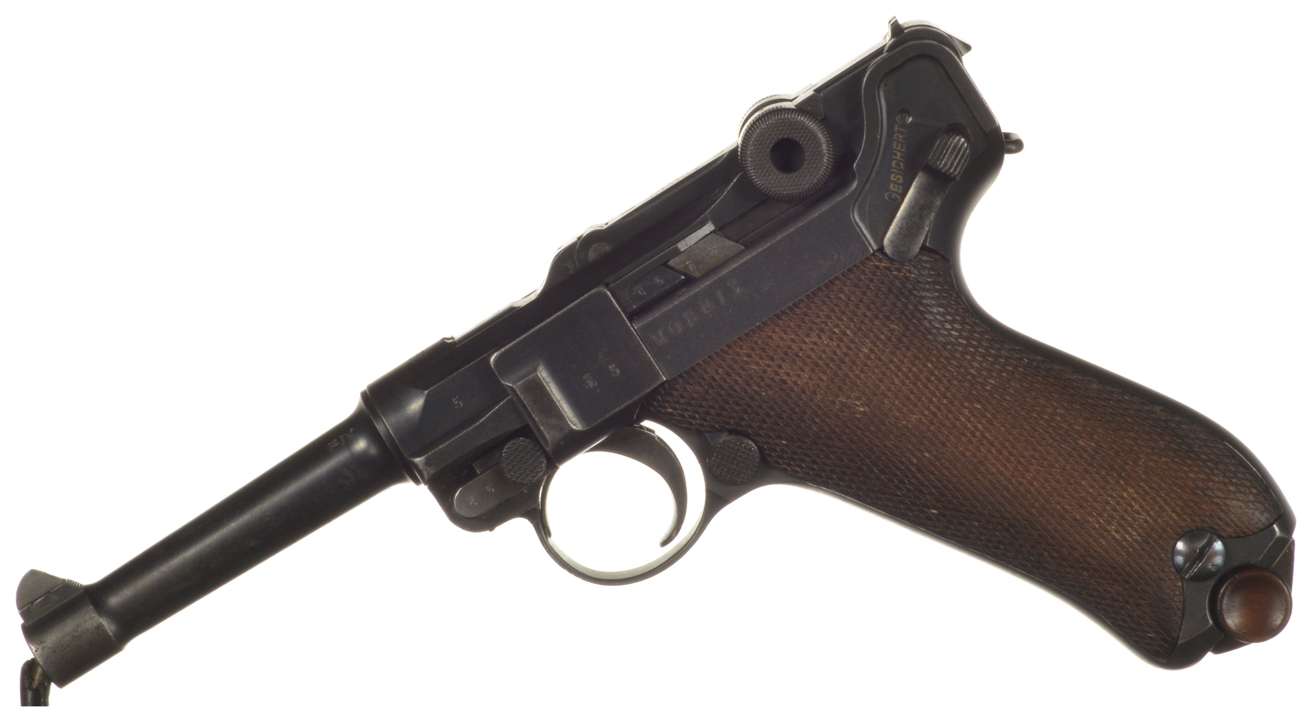 WWI German Unit Marked SN 5 Erfurt 1908 Military Luger Pistol | Rock ...