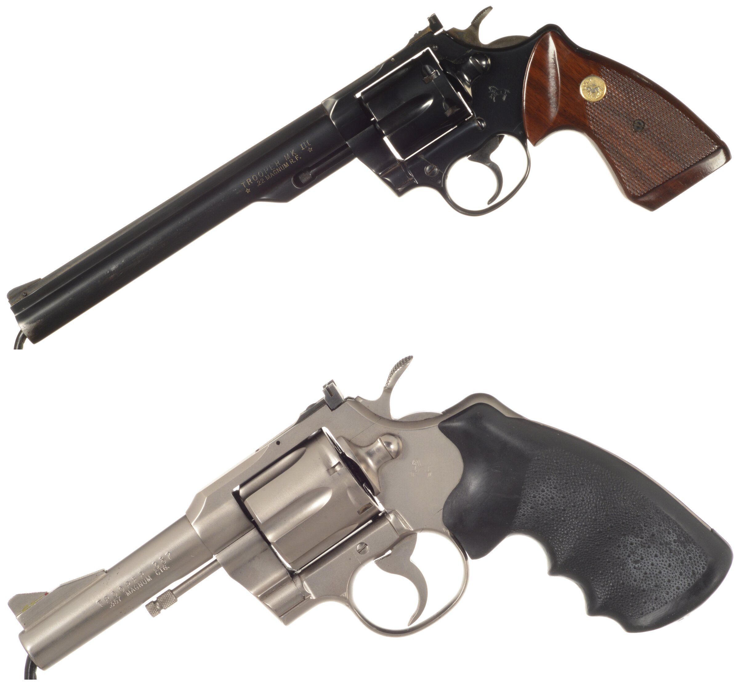 Two Colt Trooper Double Action Revolvers | Rock Island Auction