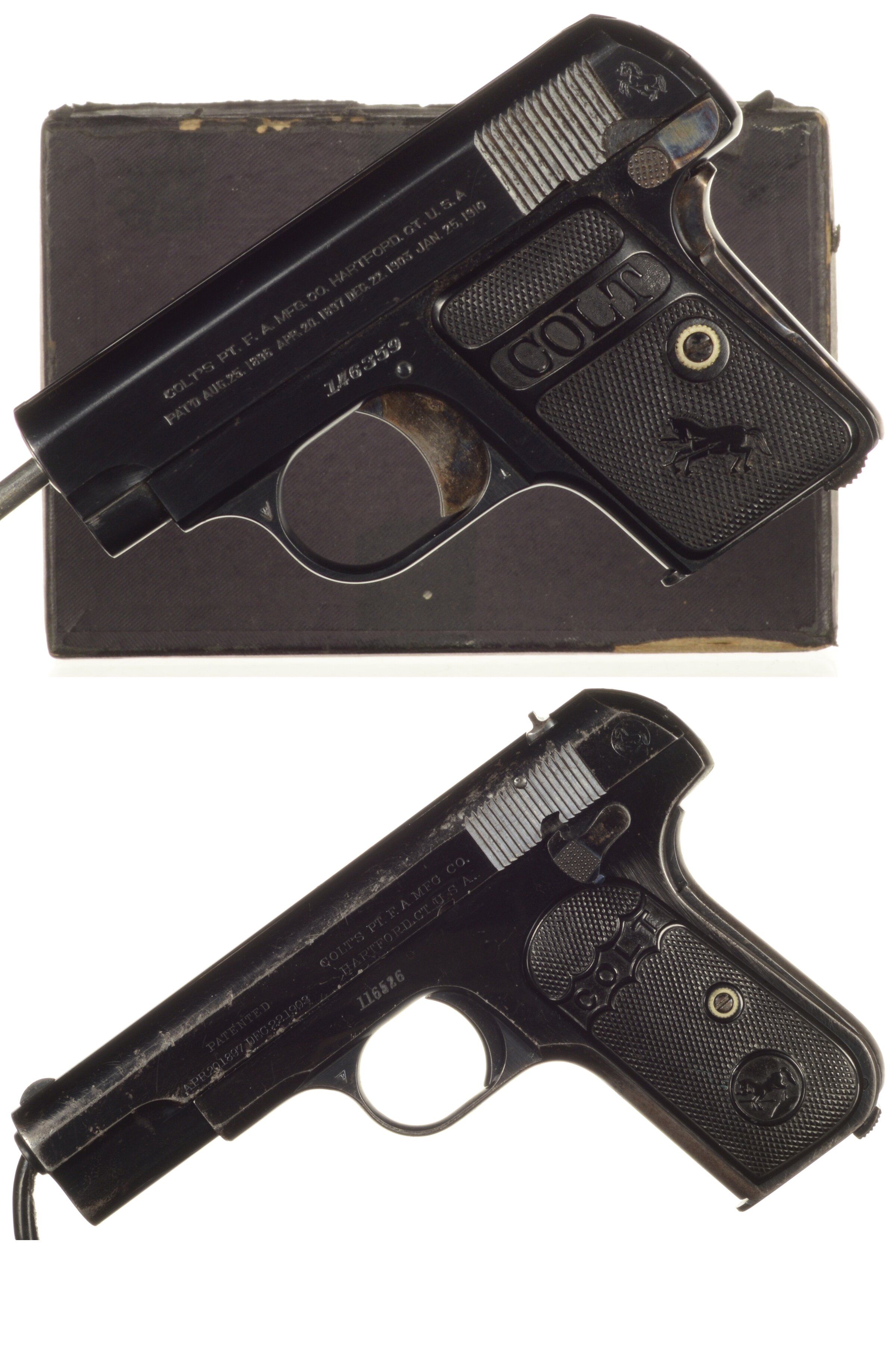Two Early Colt Semi-Automatic Pistols | Rock Island Auction