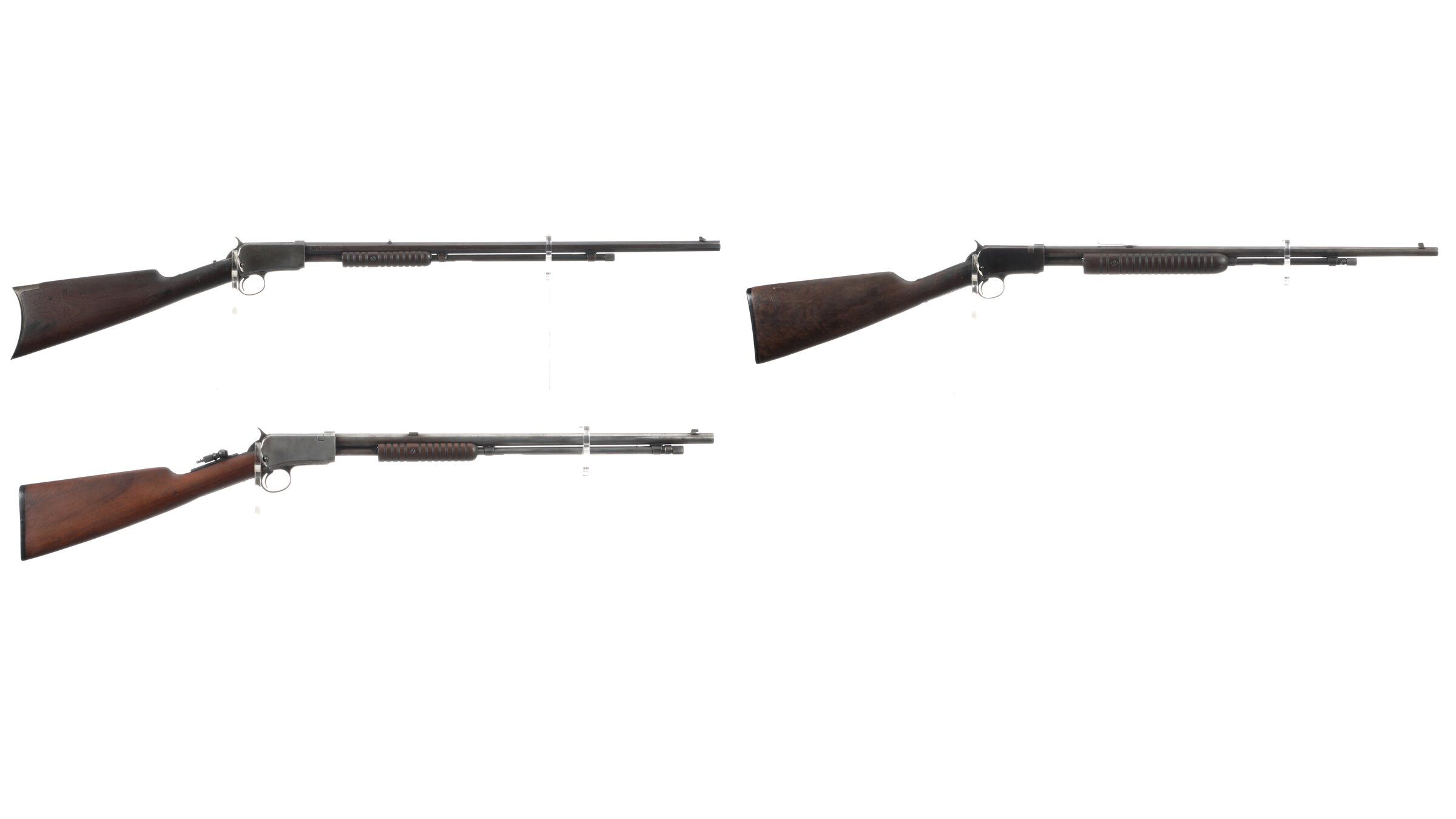 Three Winchester Slide Action Rifles | Rock Island Auction