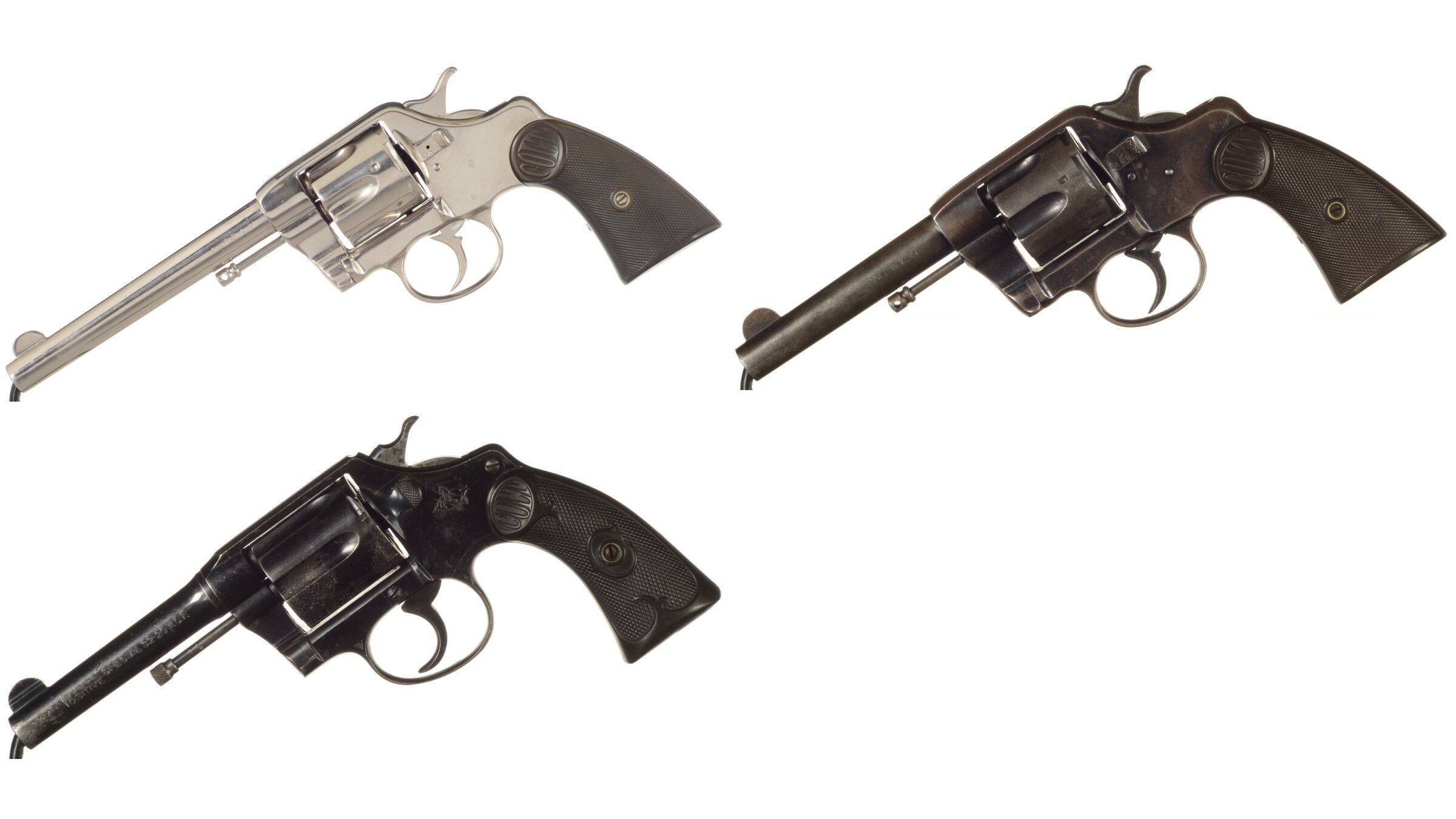 Three Colt Double Action Revolvers | Rock Island Auction