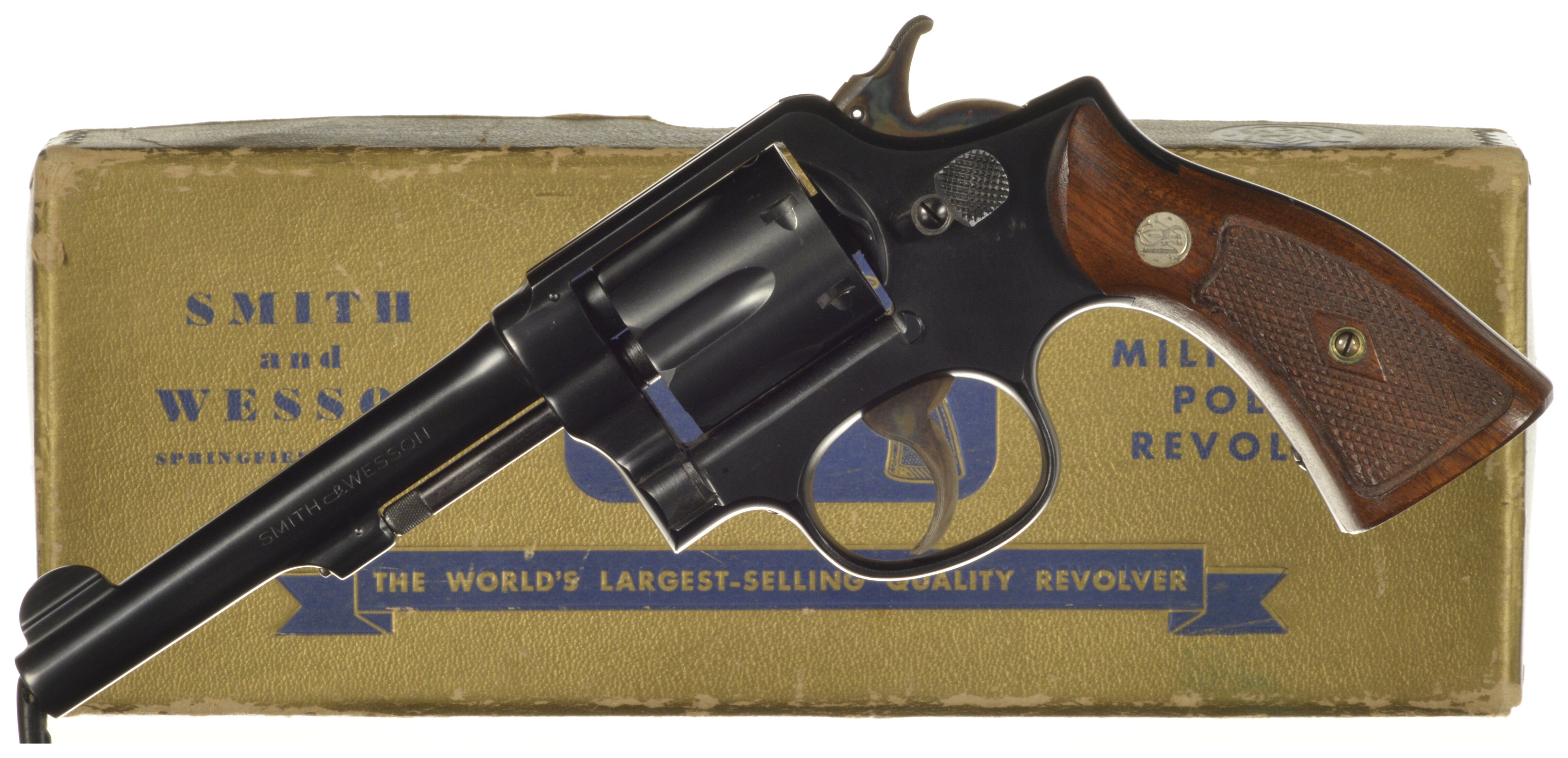 Smith & Wesson Pre-Model 10 Revolver with Matching Gold Box | Rock ...