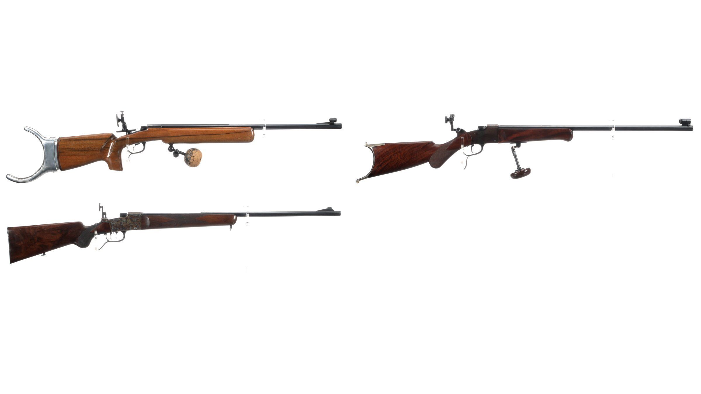 Three German Single Shot Falling Block Target Rifles | Rock Island Auction