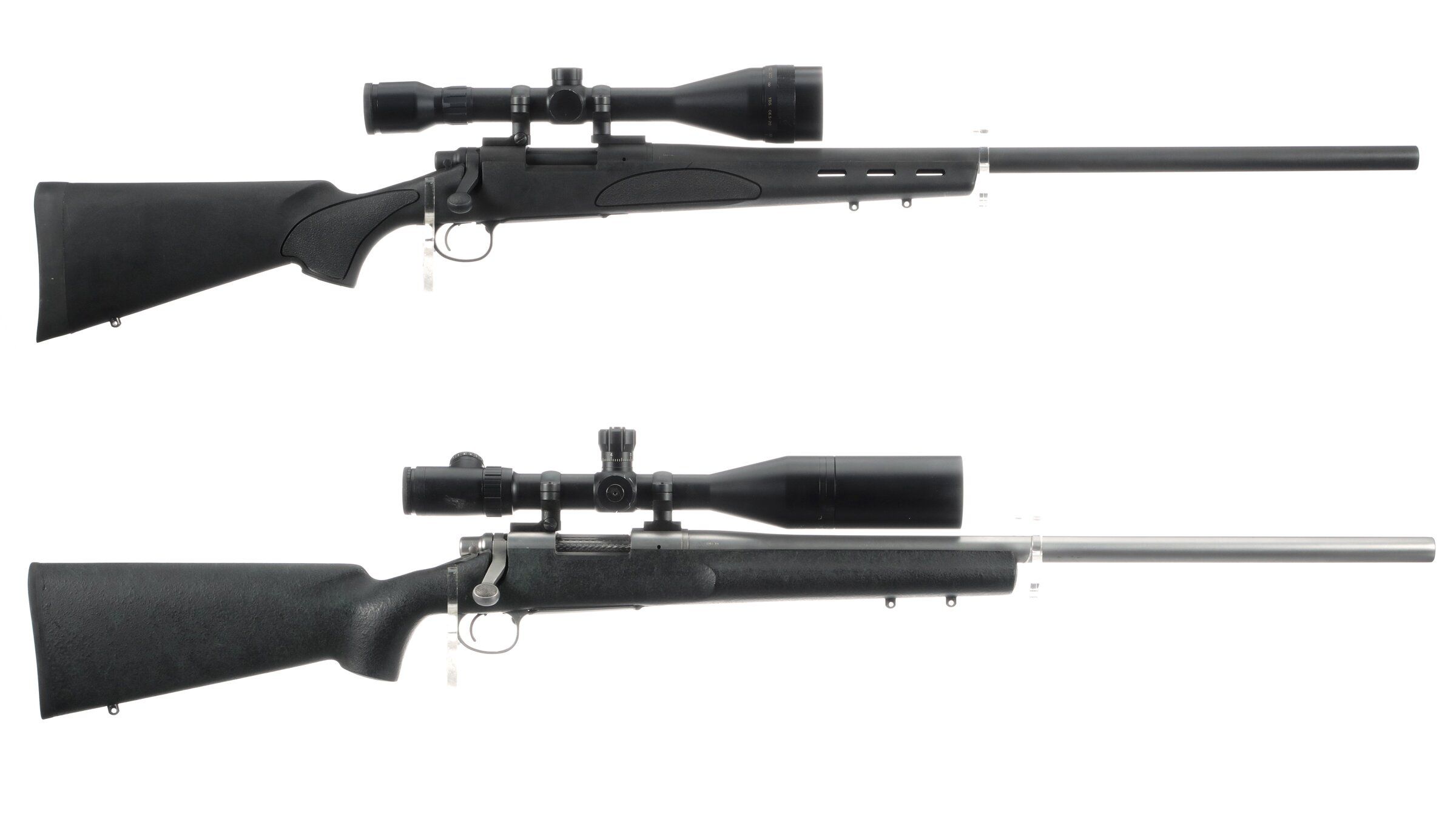 Two Remington Model 700 Bolt Action Rifles with Scopes | Rock Island ...